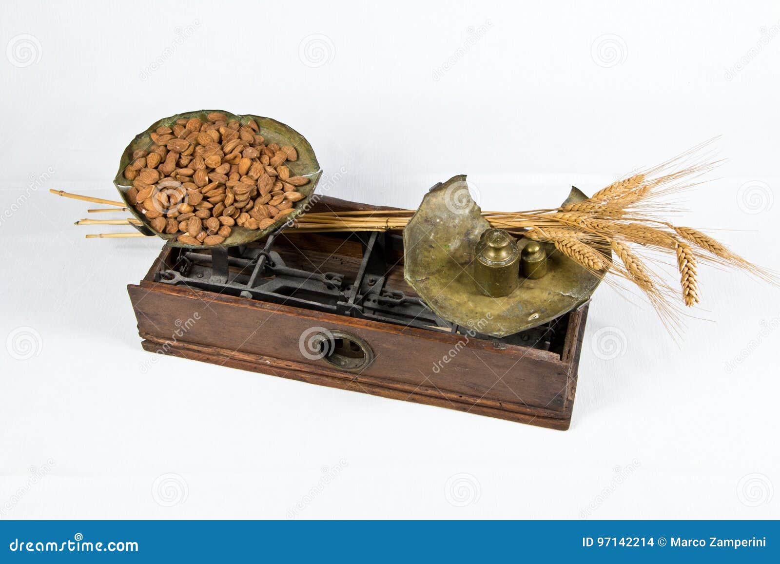 Ancient balance stock photo. Image of metallic, retro - 97142214