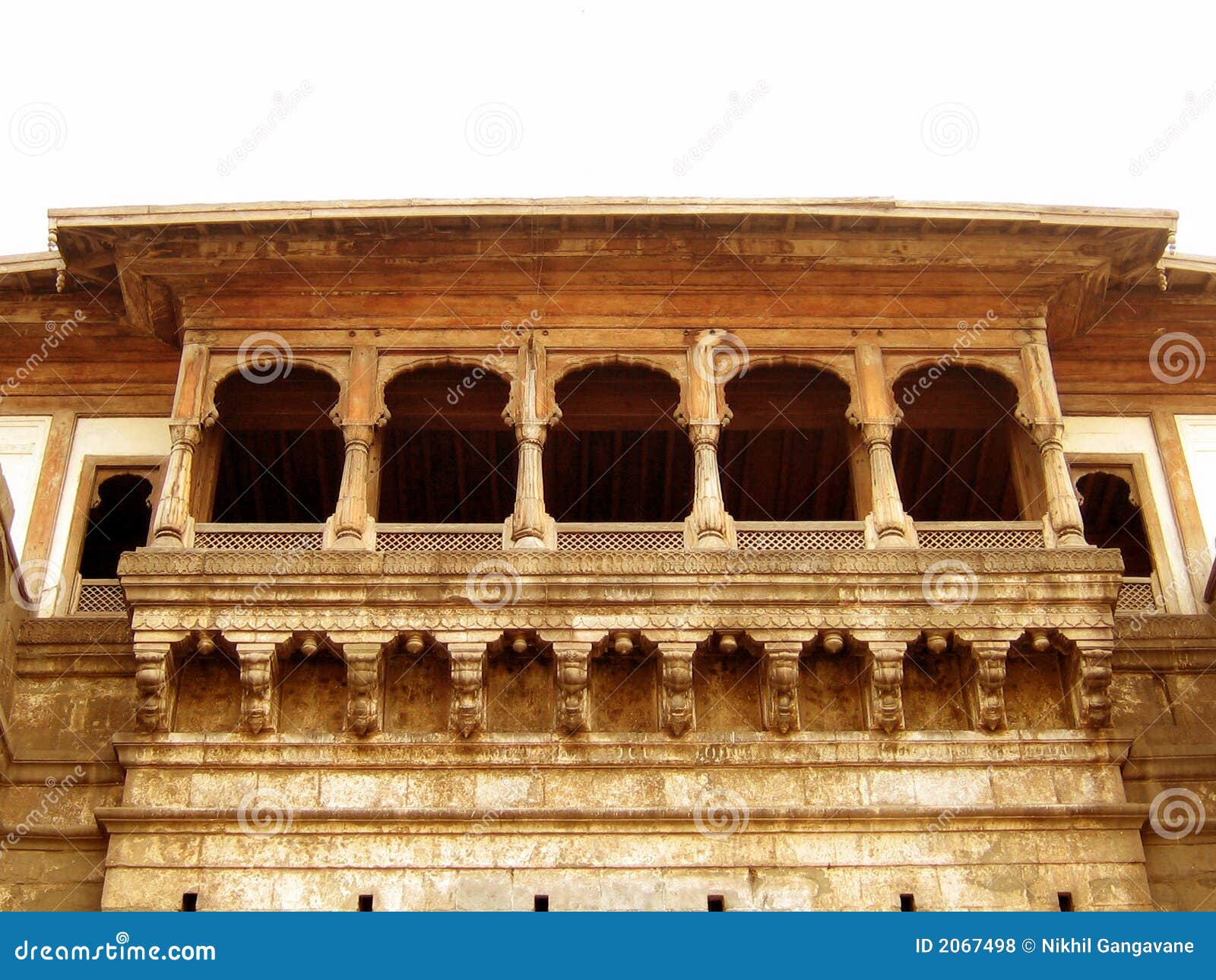 Ancient Balcony stock photo. Image of historic, arch, asian - 2067498