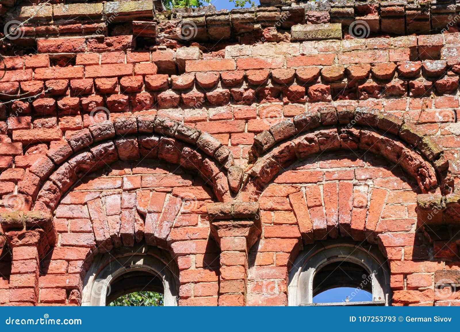 Ancient Bas-reliefs Made of Bricks. Stock Image - Image of forest ...