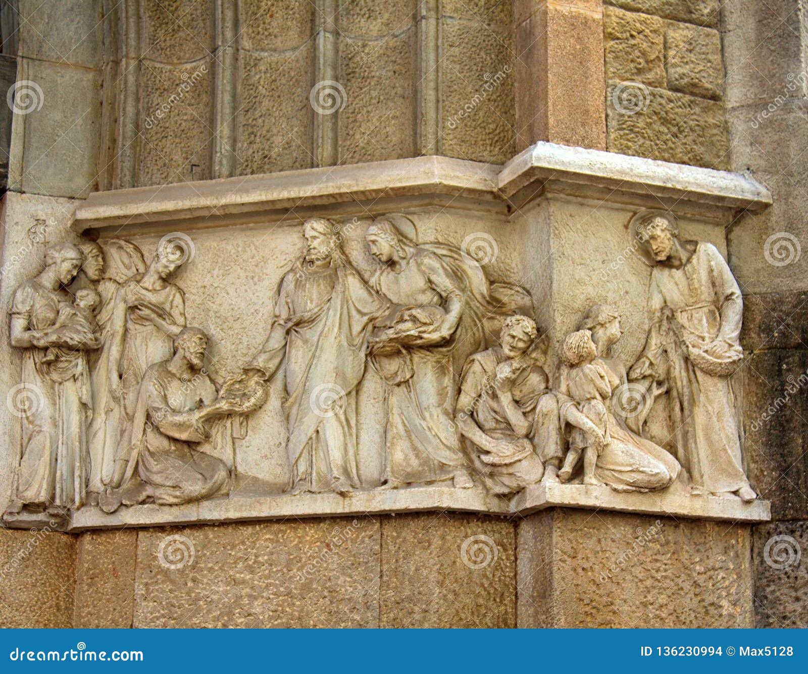 Ancient Bas-reliefs on the Windows and Walls of Historical Buildings ...