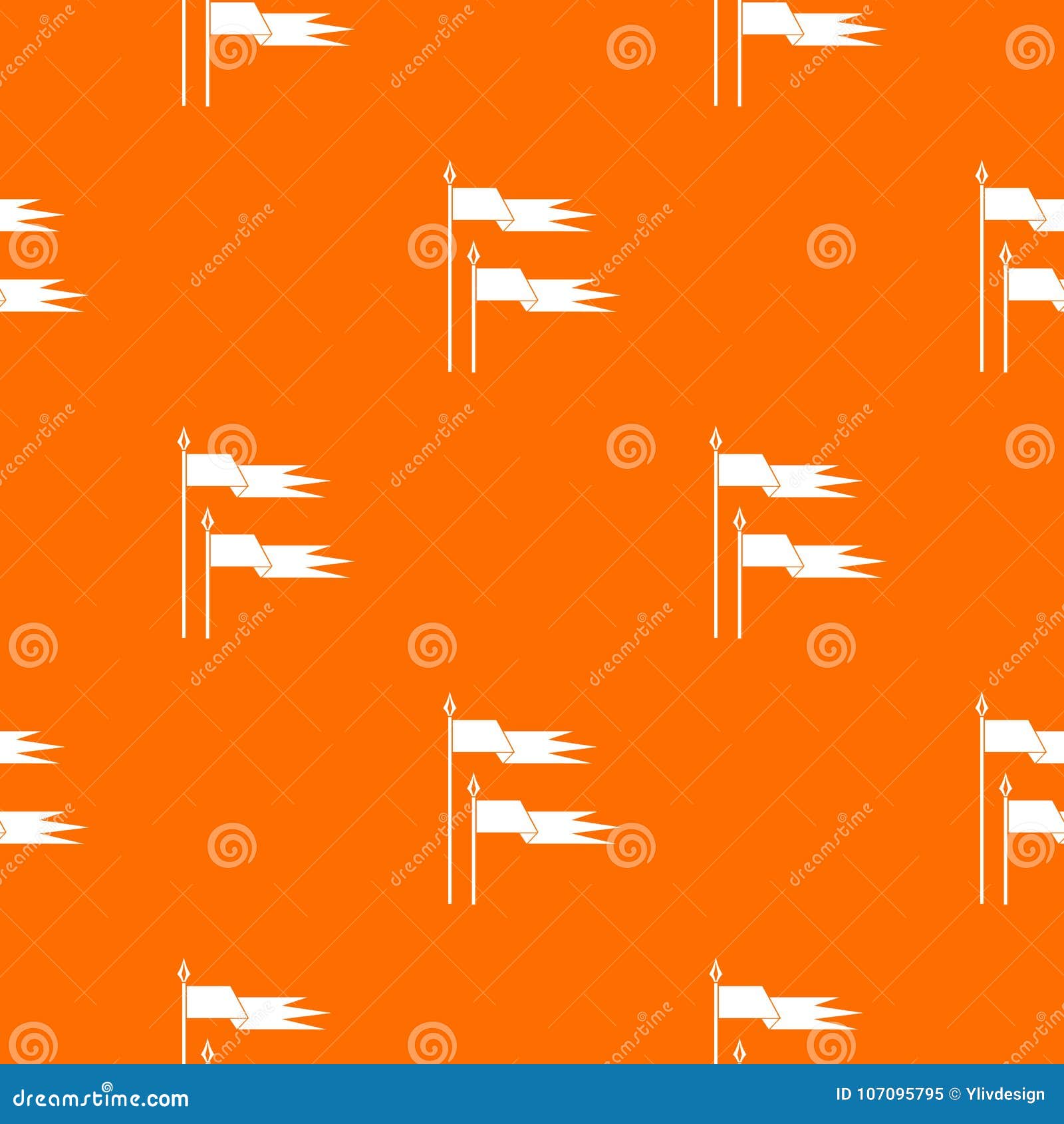 Ancient Battle Flags Pattern Seamless Stock Vector - Illustration of ...