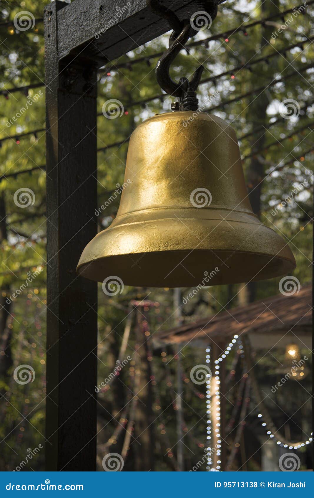 Ancient bell of temple stock photo. Image of parting - 95713138