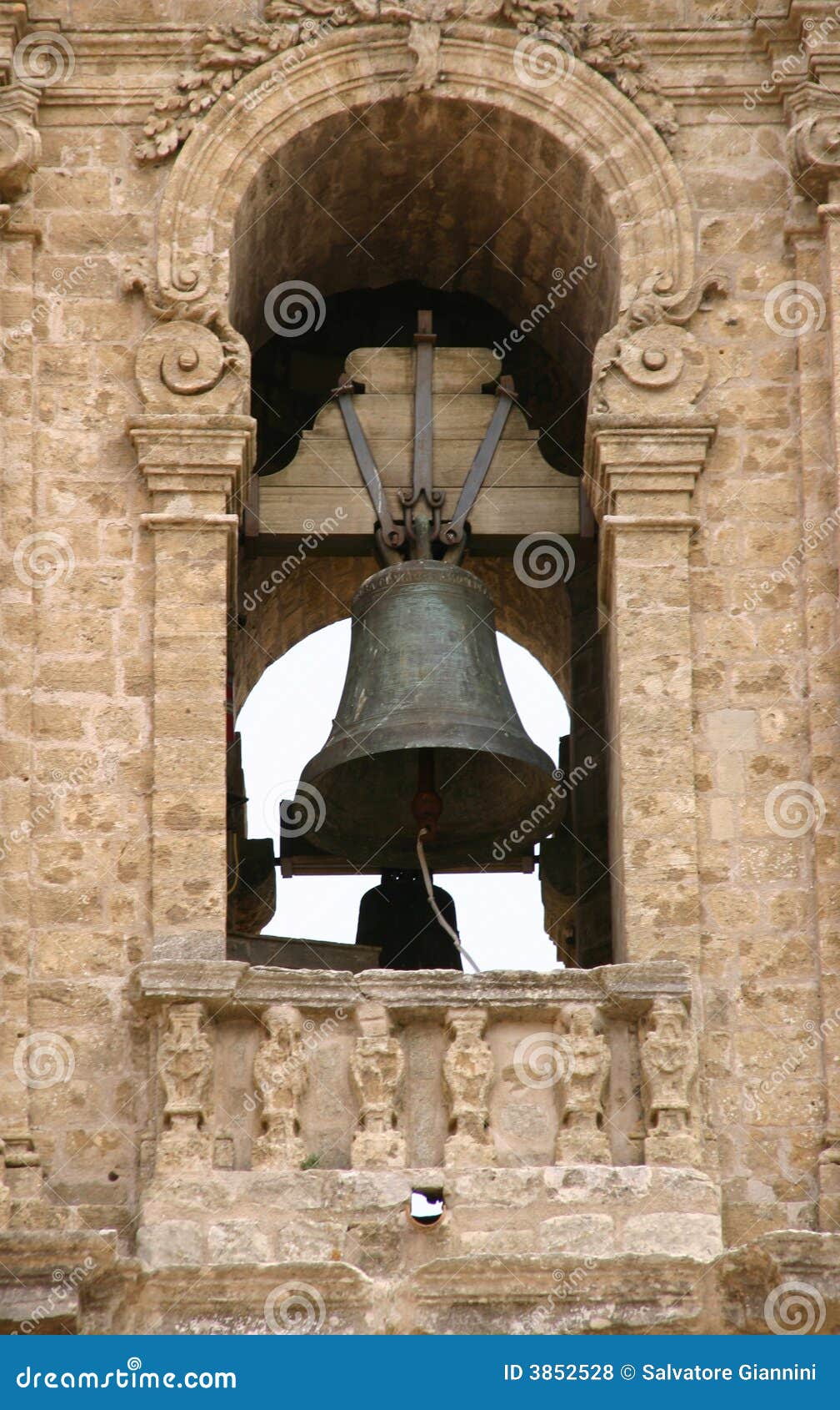 Ancient bell tower detail stock photo. Image of detail - 3852528