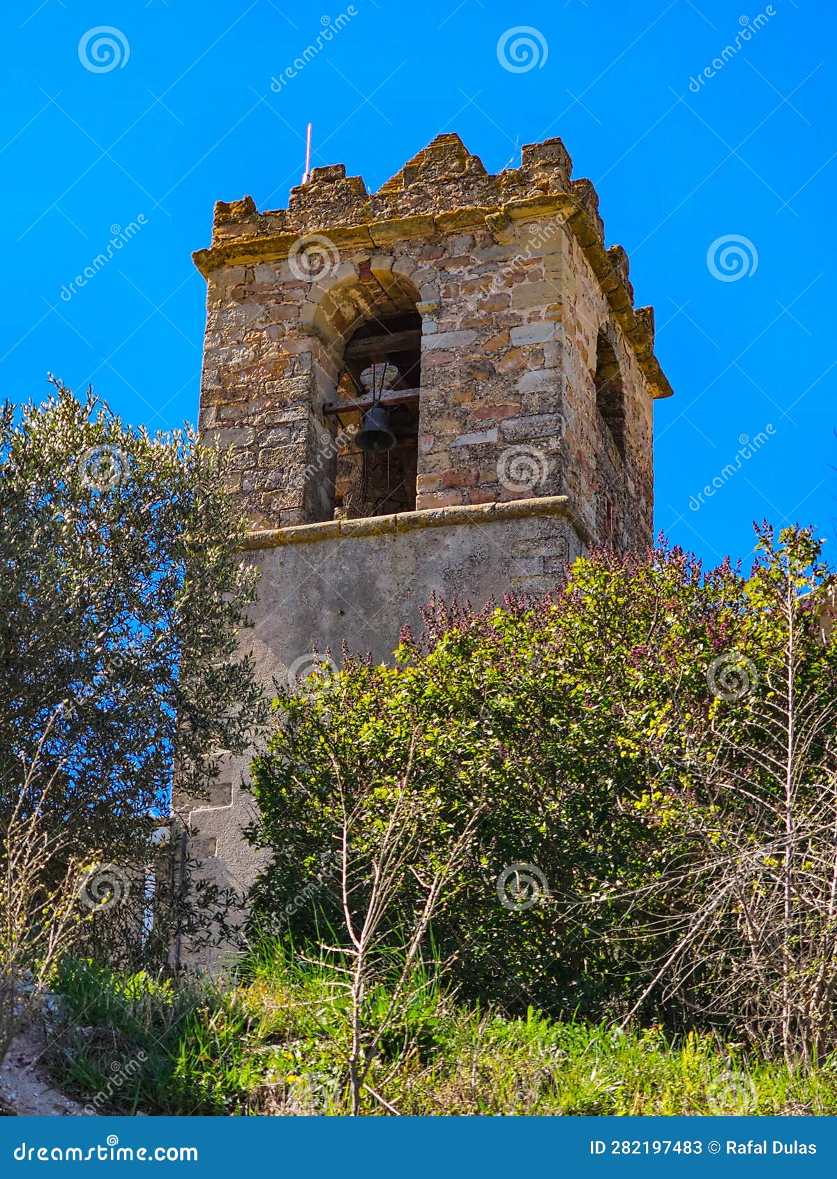 Ancient Bells: Historic Stone Bell Tower Stock Image - Image of ...