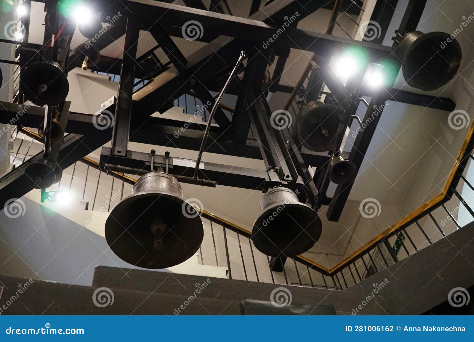 Ancient Bells in the Instrument Museum in Przemysl. Poland. Editorial ...
