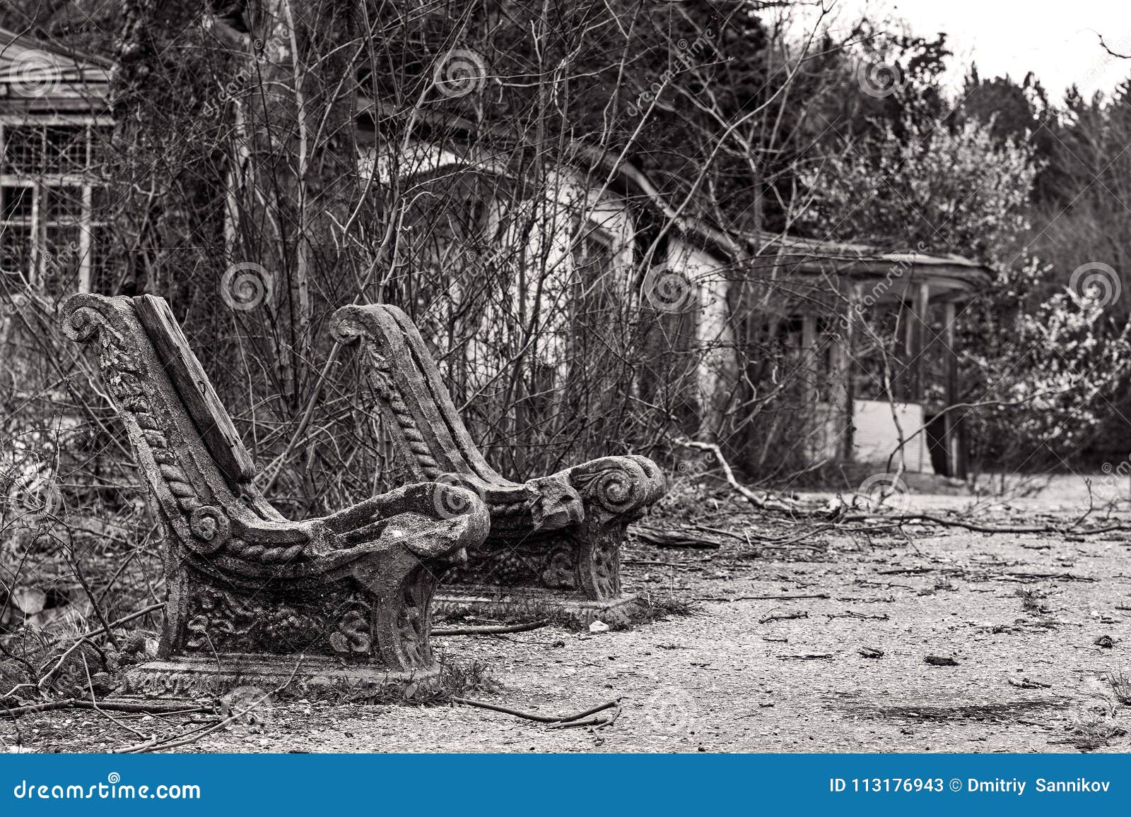 Ancient Bench Stock Photography | CartoonDealer.com #60022934