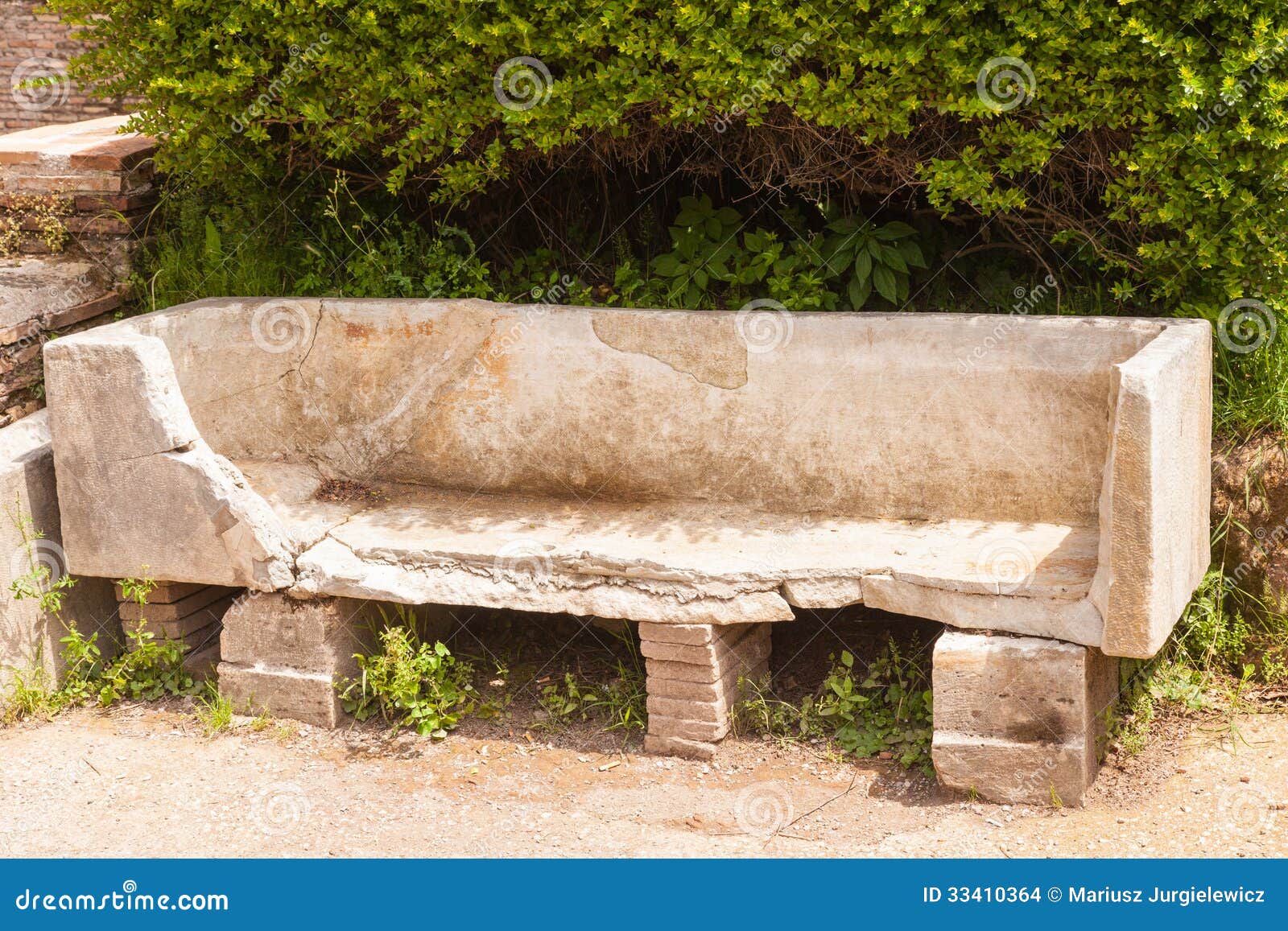 Ancient bench stock photo. Image of roman, scenic, bench - 33410364