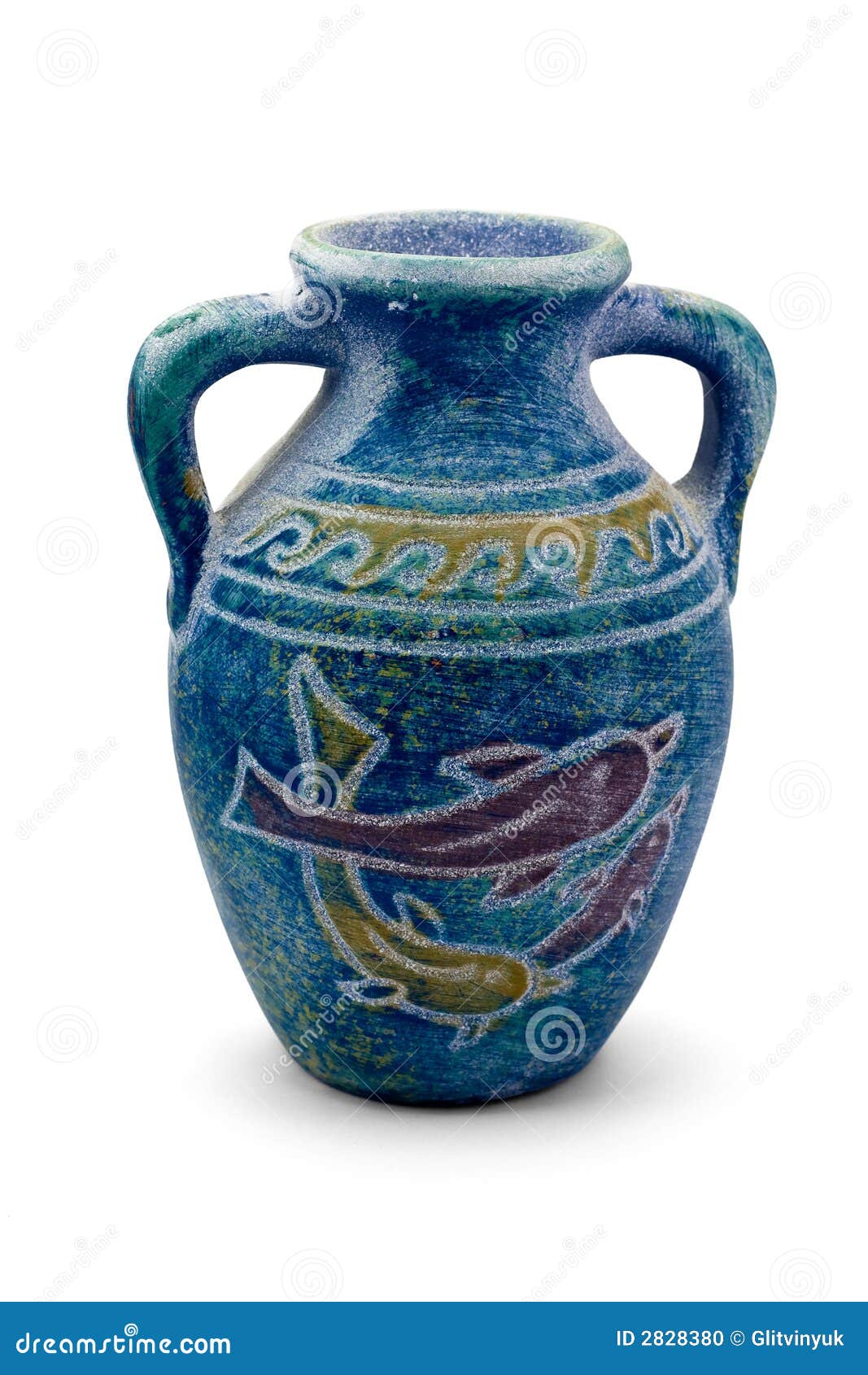 Ancient Blue Vase stock photo. Image of ancient, aged - 2828380