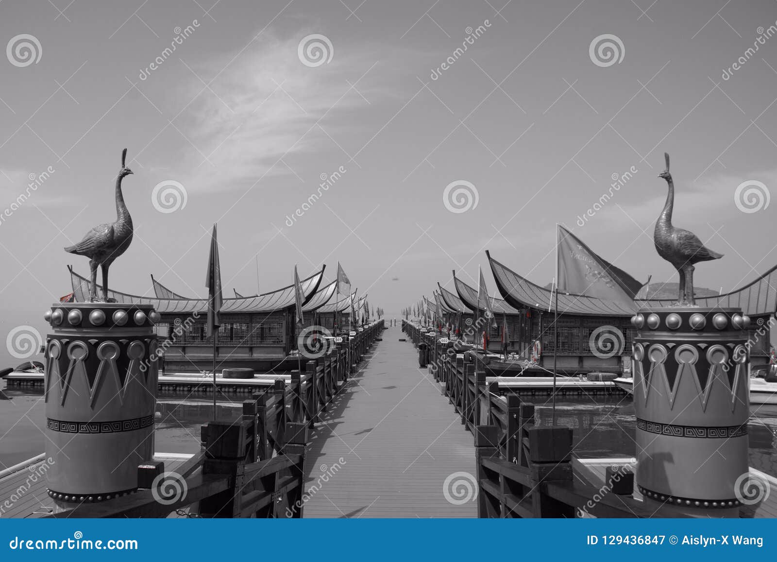Ancient Boat Dock stock image. Image of dian, boat, dock - 129436847