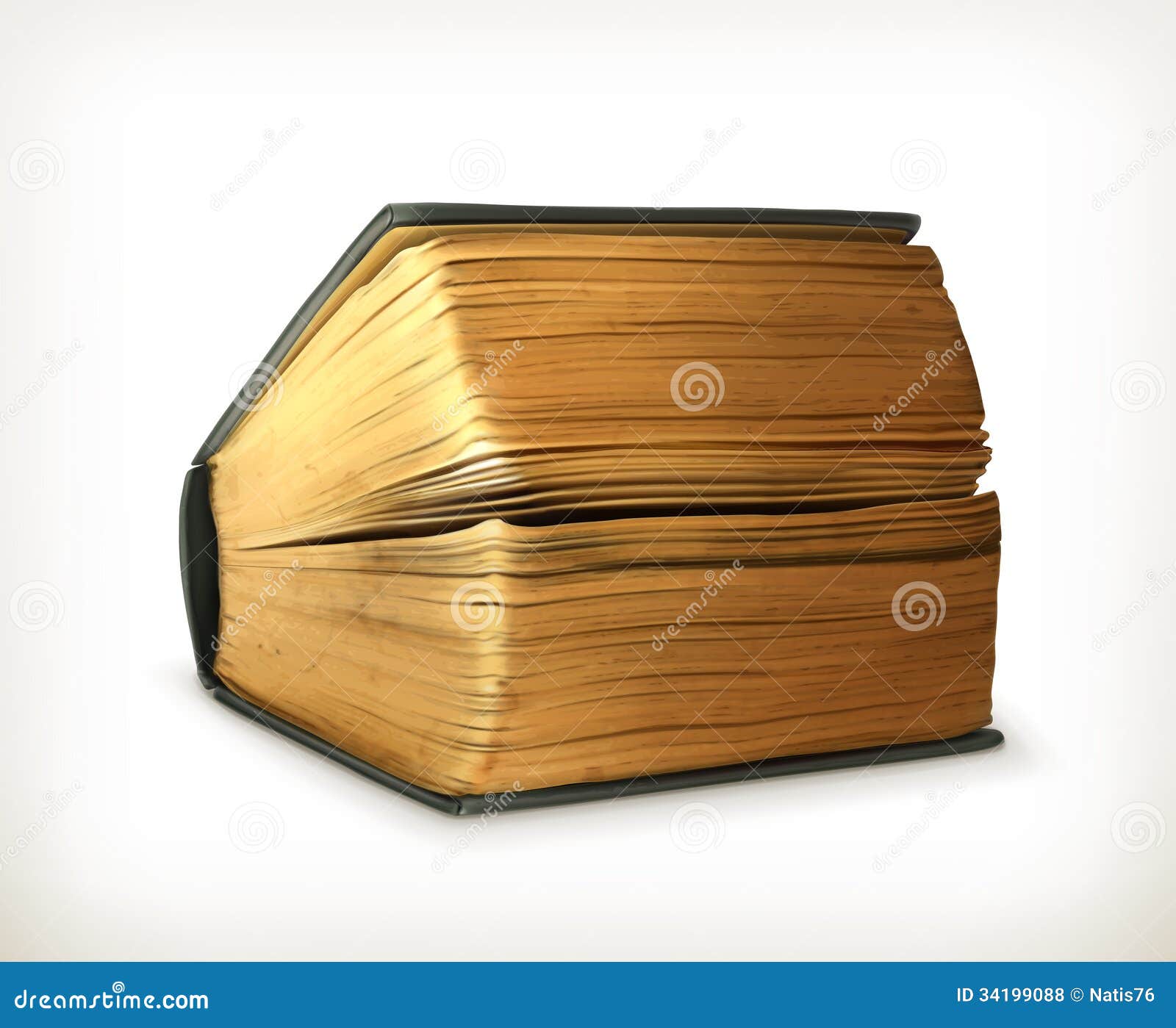 Ancient book stock vector. Illustration of paper, education - 34199088