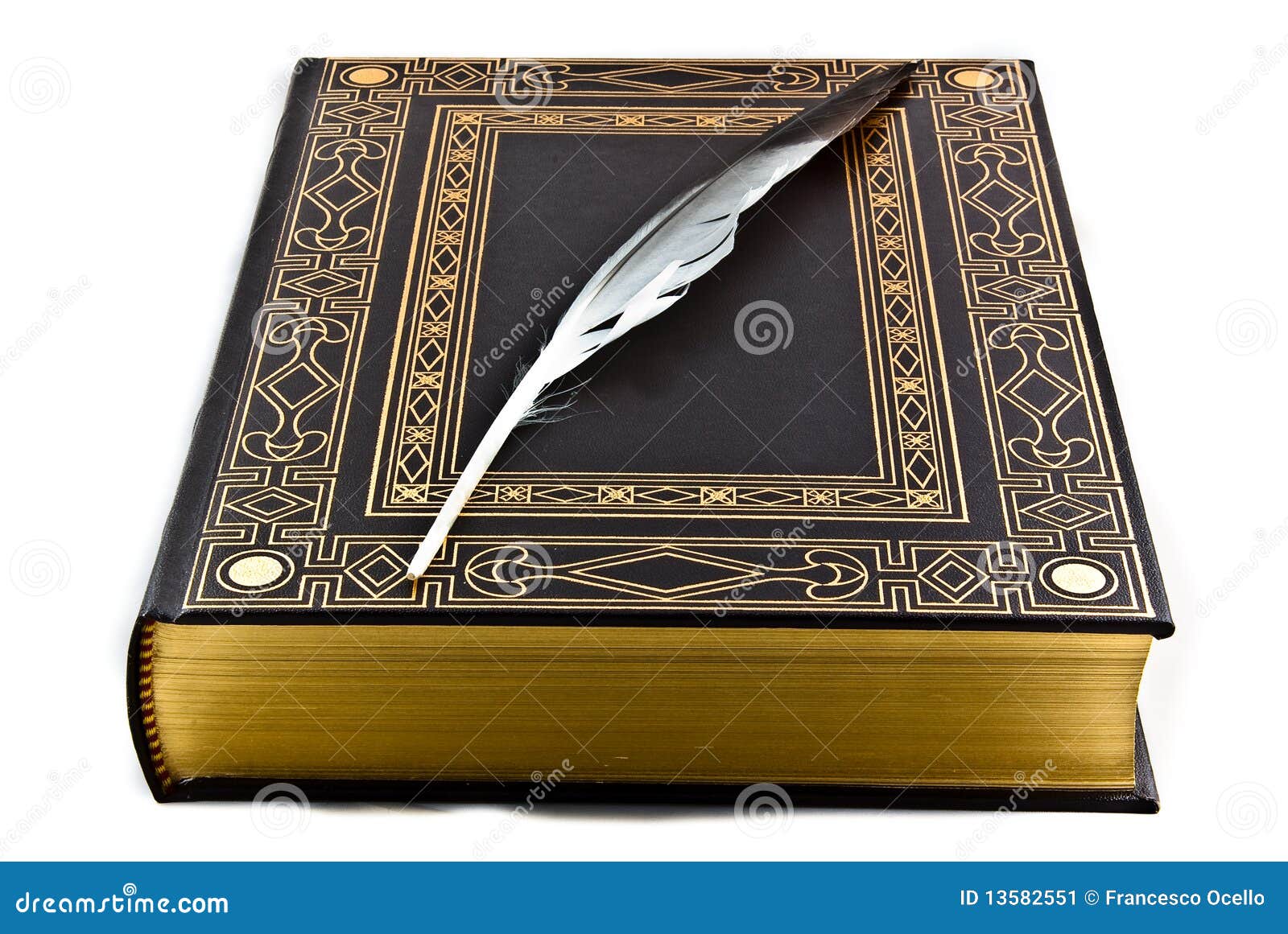 Ancient book and feather stock image. Image of feather - 13582551