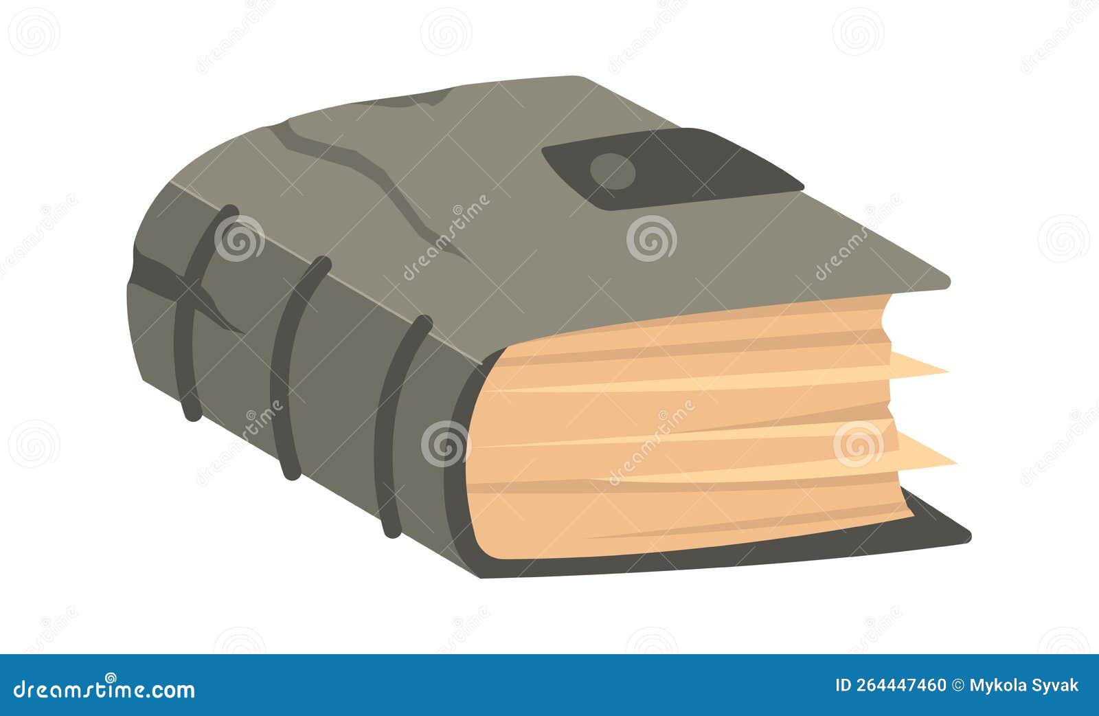 Ancient Book Flat Icon Old Manuscript Stock Vector - Illustration of ...