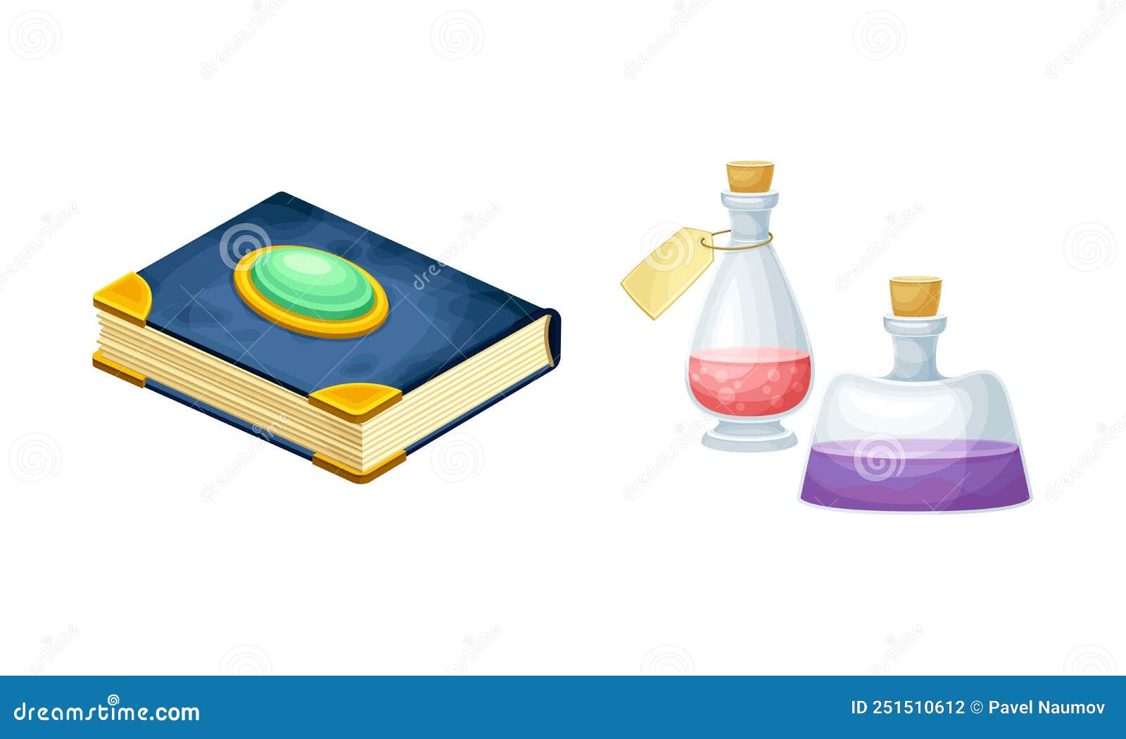 Magic Spells With Gems And Ball, Mystic Hands Set Cartoon Vector ...
