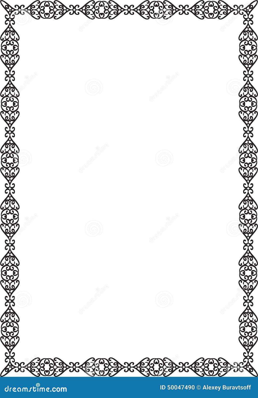 Ancient border stock vector. Illustration of design, decor - 50047490