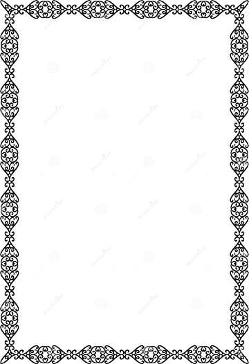 Ancient border stock vector. Illustration of design, decor - 50047490