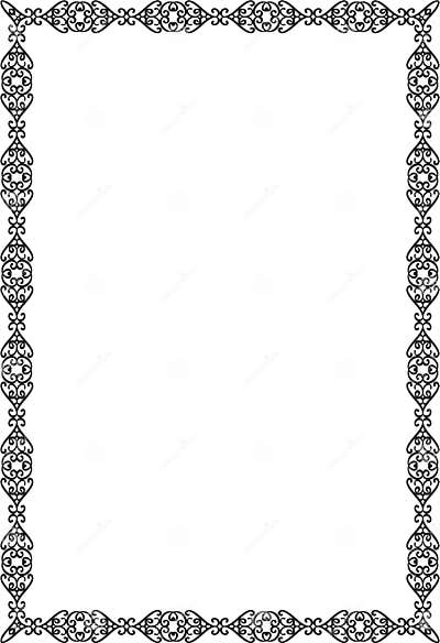 Ancient border stock vector. Illustration of design, decor - 50047490