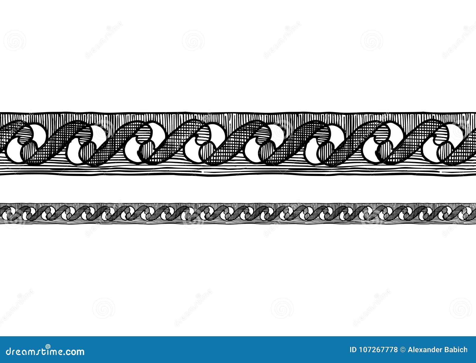 Old border ornament stock vector. Illustration of drawing - 107267778