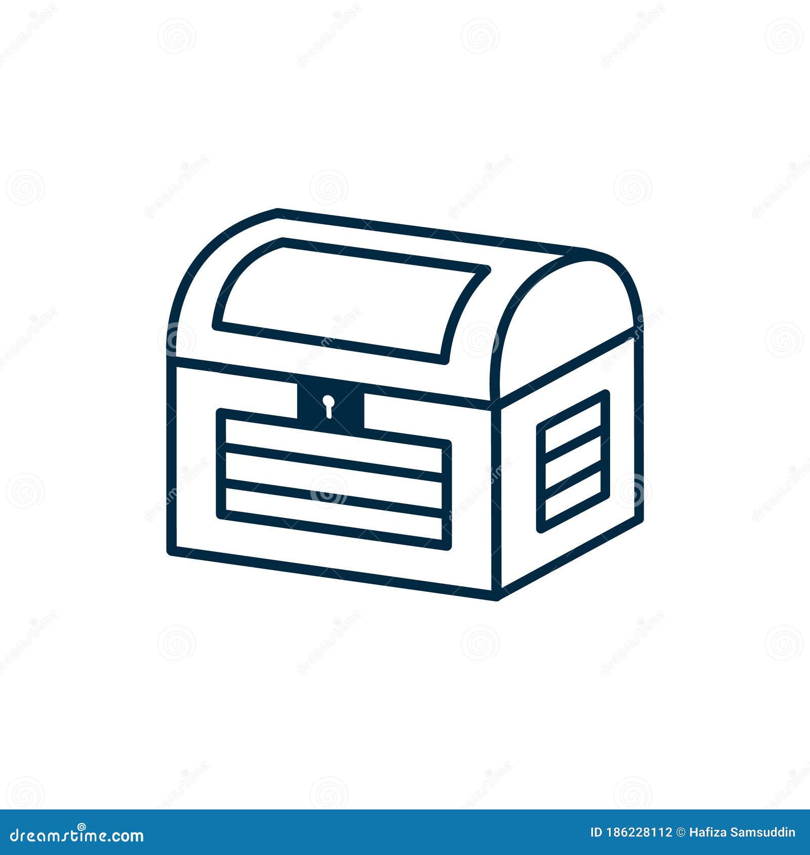 Ancient Box. Vector Illustration Decorative Design Stock Vector ...