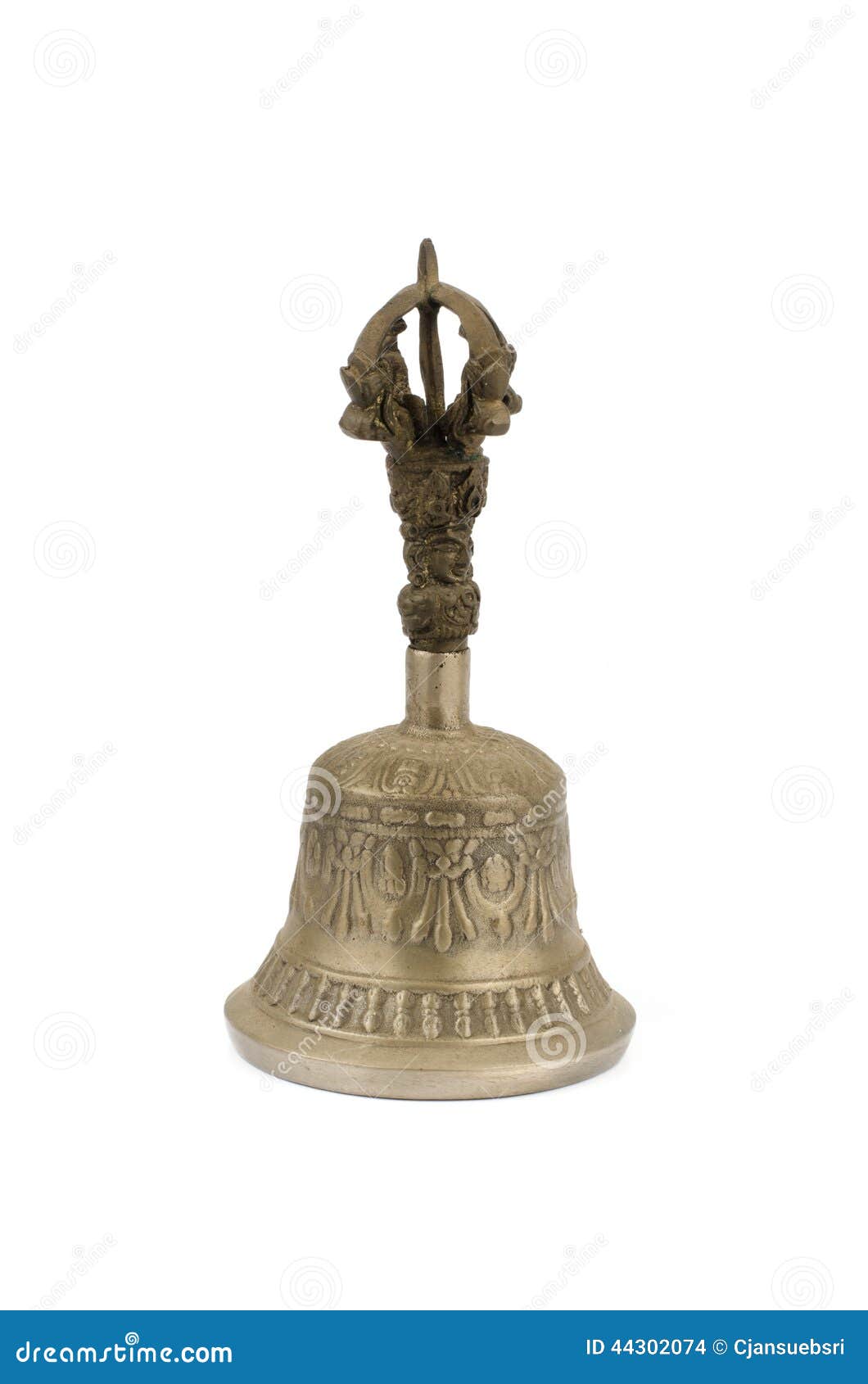 Ancient brass hand bell stock photo. Image of handbell - 44302074