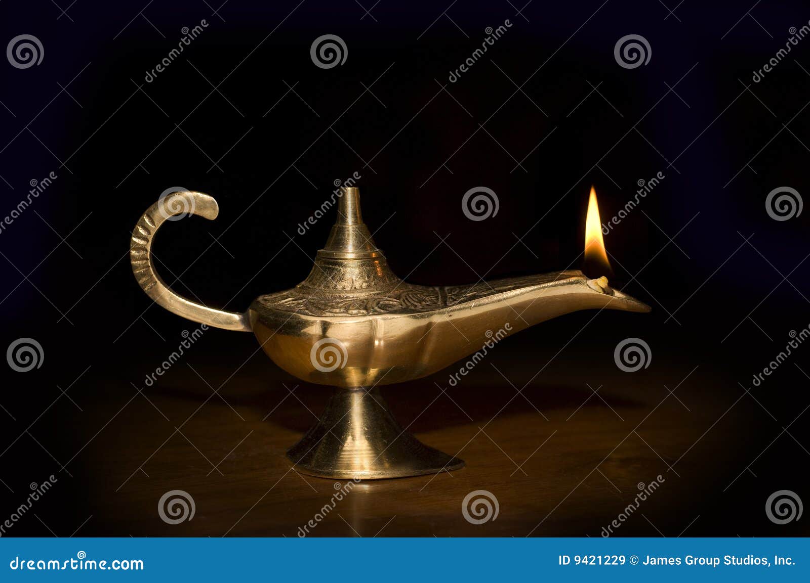 Ancient Brass Lamp stock image. Image of spirit, truth - 9421229
