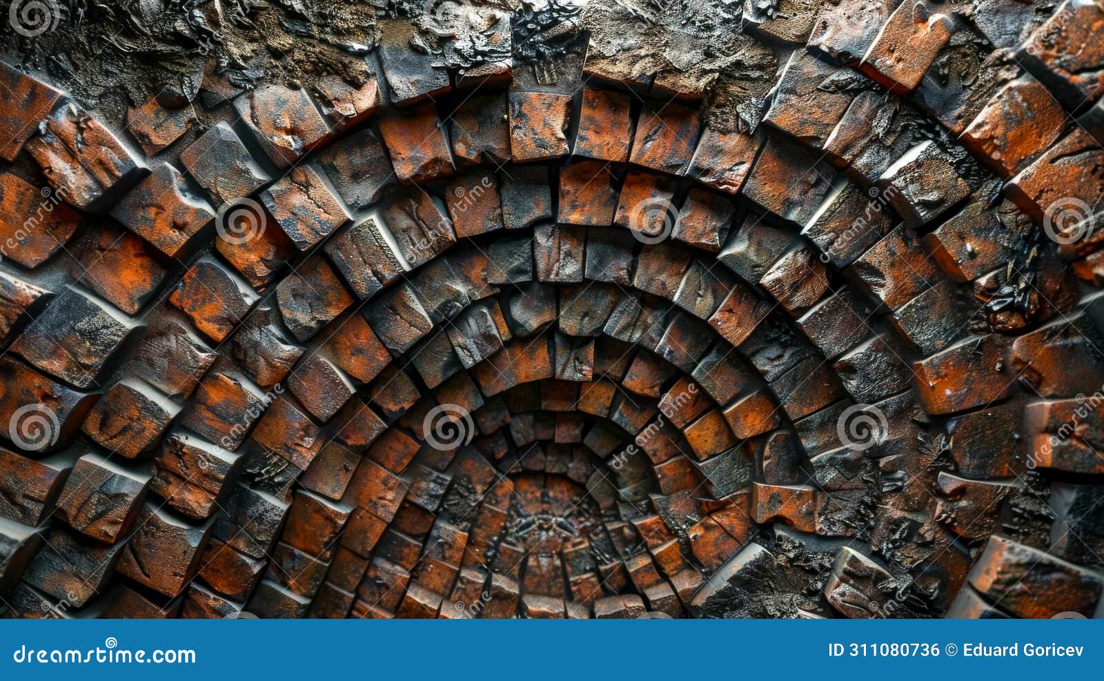 Ancient Brick Dome Ceiling Texture Stock Photo - Image of brown ...