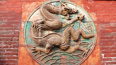 Ancient Brick dragon stock photo. Image of legend, historical - 12603440