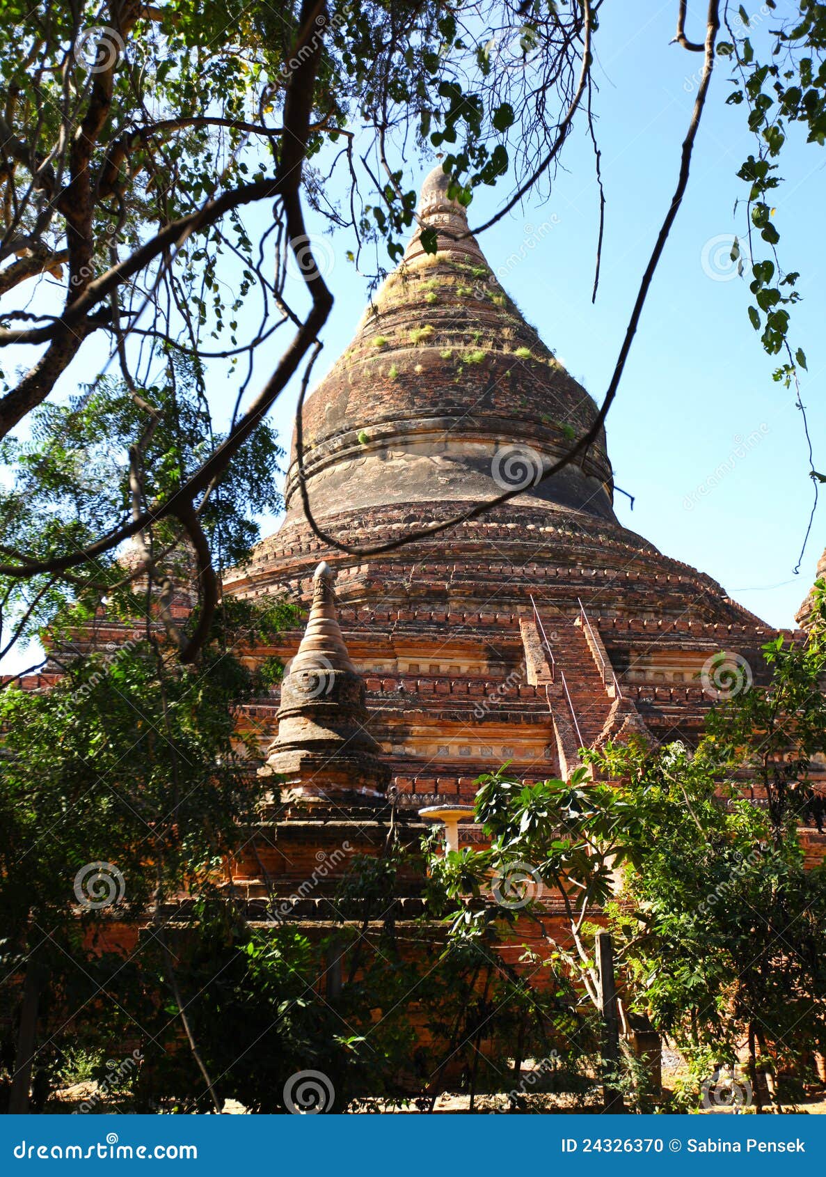 Ancient Brick Pagoda in Bagan, Myanmar Stock Photo - Image of buddhism ...