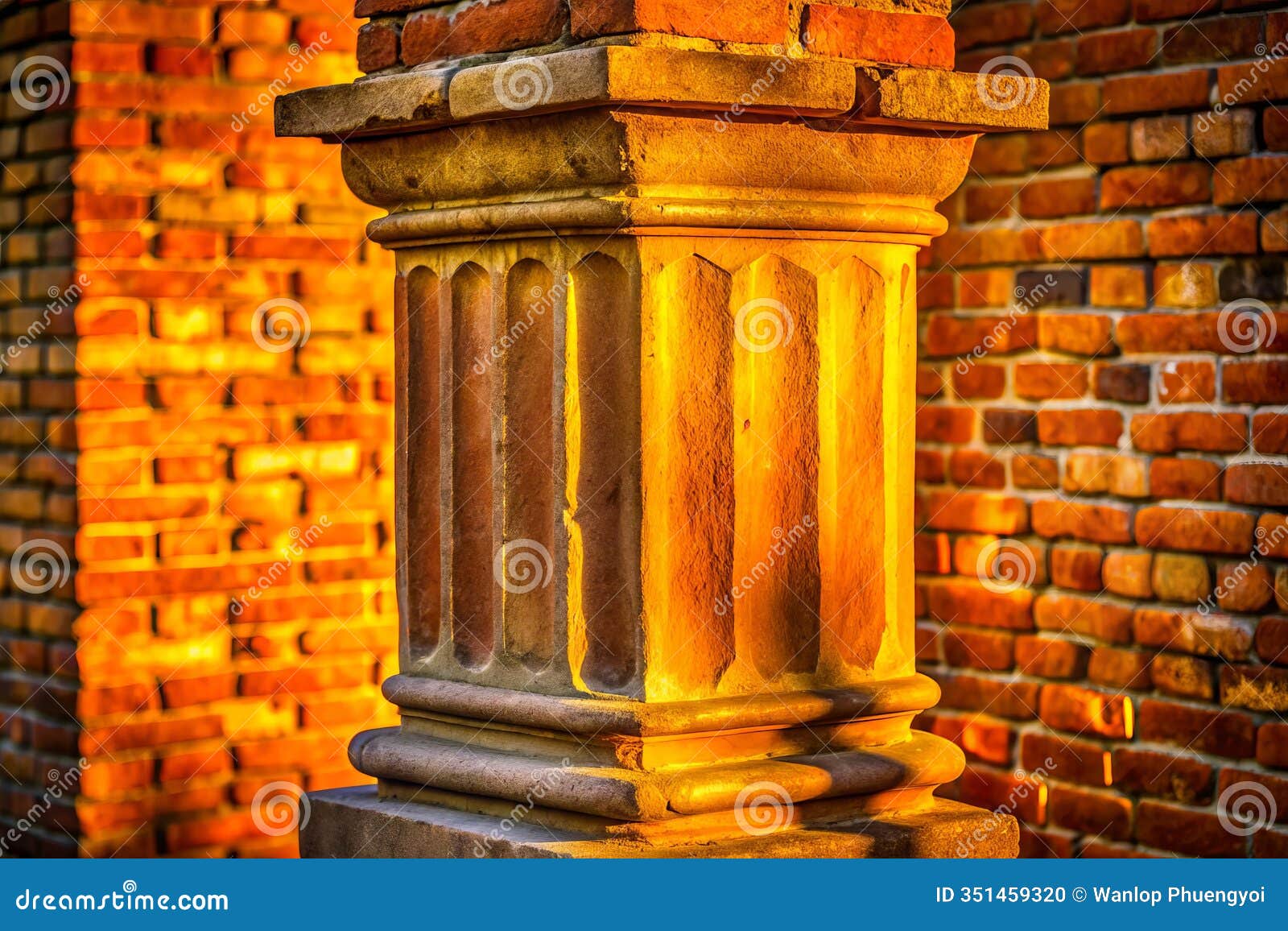 Ancient Brick Pillar Structure A Timeless Testament To Architectural ...