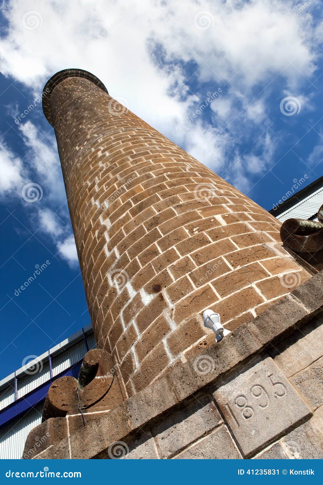 Ancient Brick Pipe in the Old Sugar Cane Factory. Mauritius. Stock ...