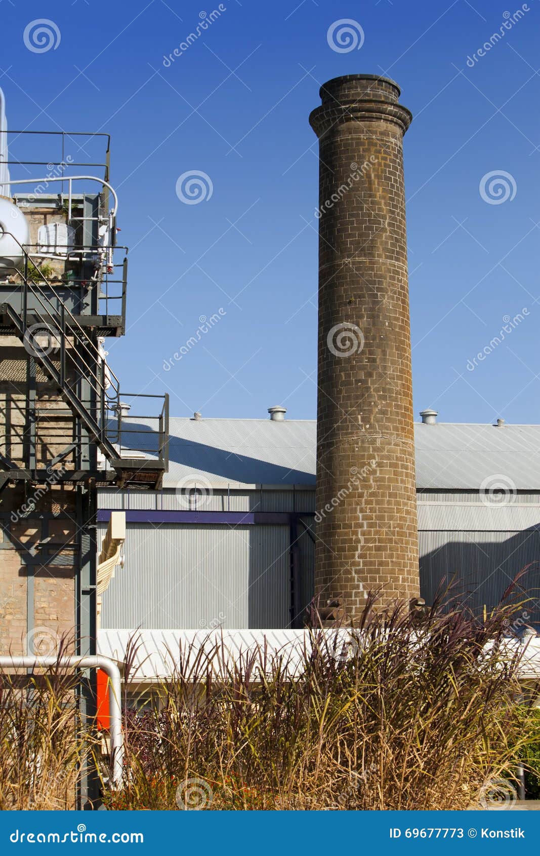 Ancient Brick Pipe (1895) in the Old Sugar Cane Factory. Mauritius ...