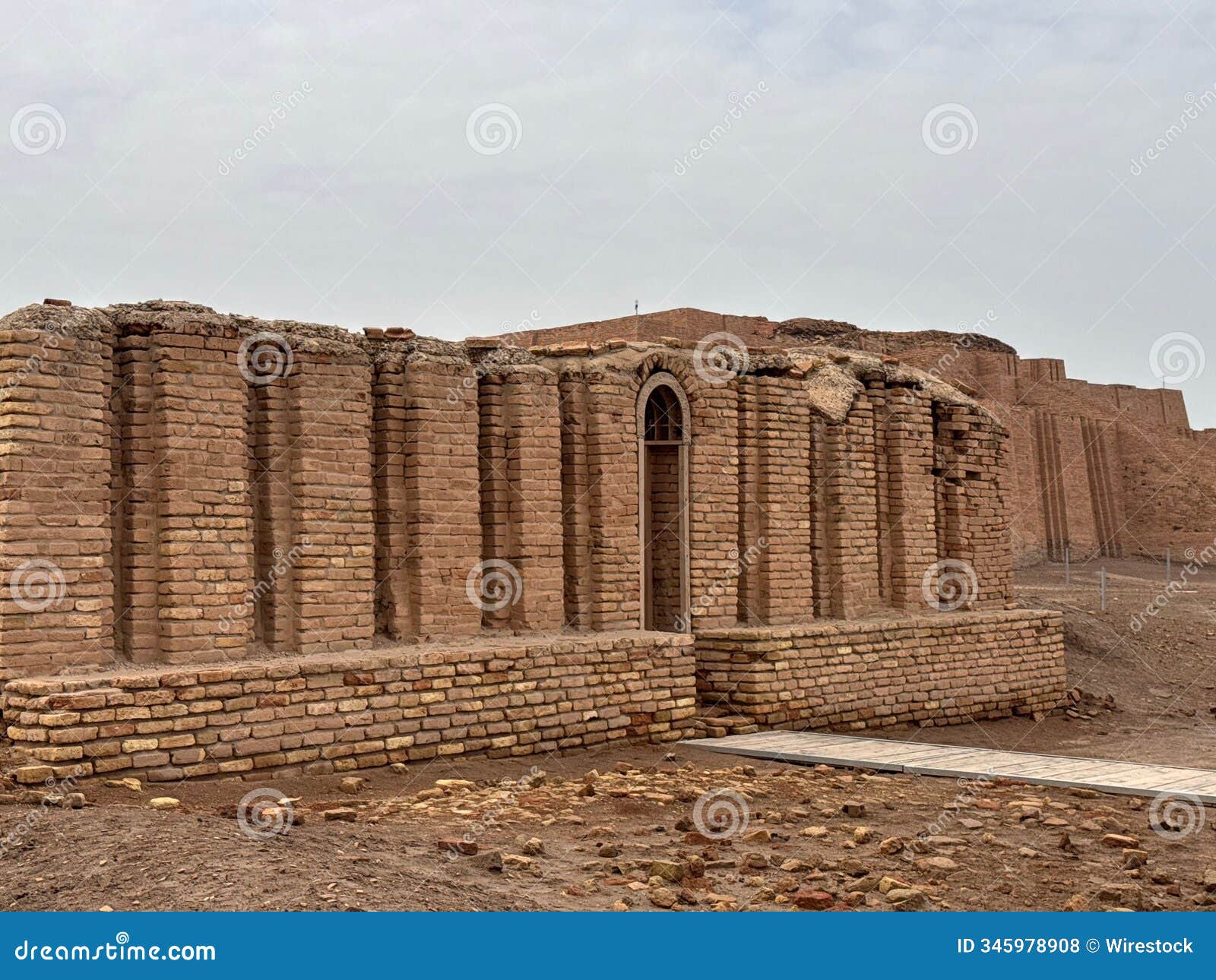 Ancient Brick Grunge Wall Texture In Classic Blue Color. Vector ...