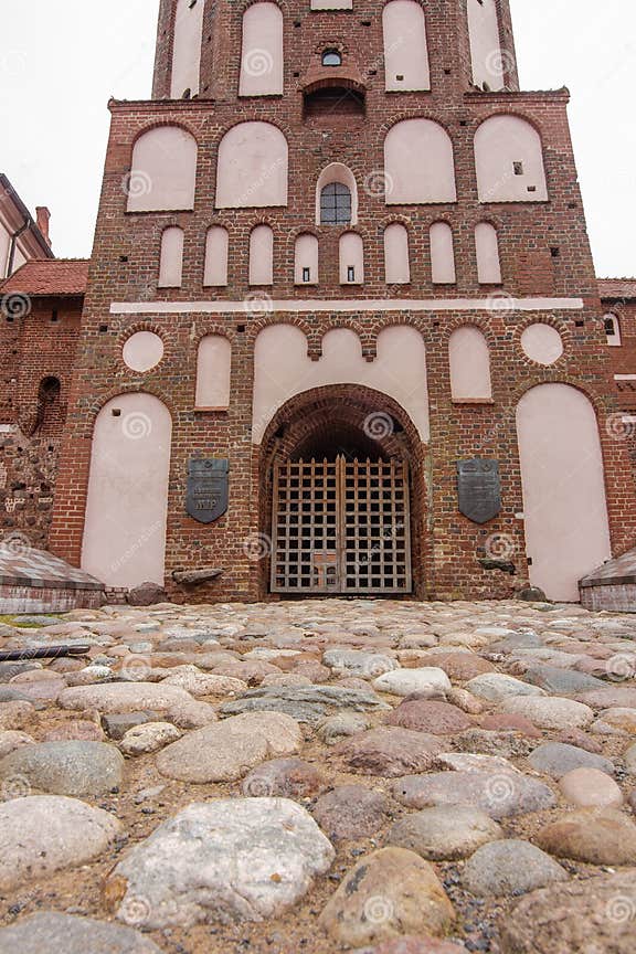 Ancient Brick and Stone Castle Stock Image - Image of exterior, palace ...