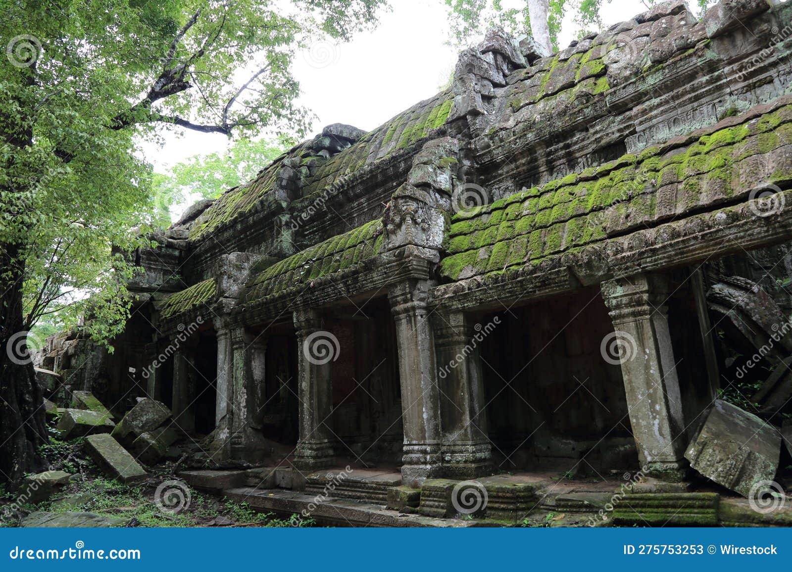 Ancient Brick Structure Situated Near the Renowned Angkor Wat Temple ...