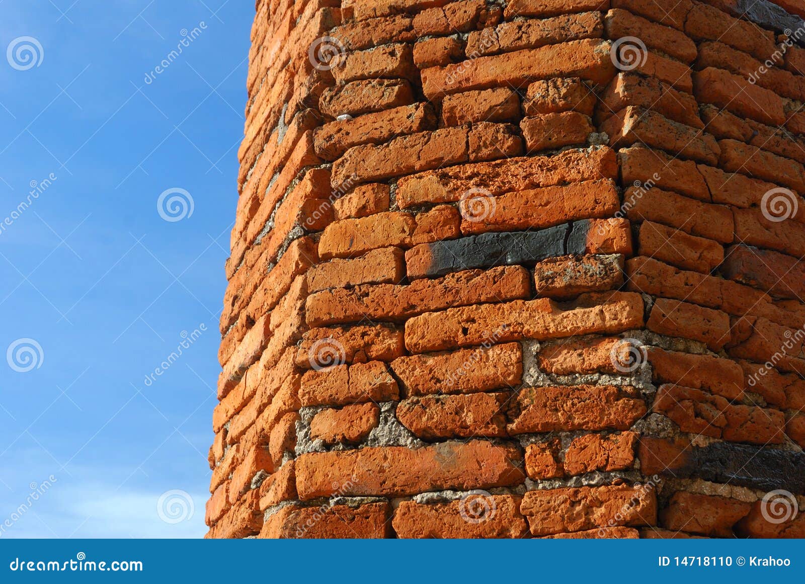 Ancient brick wall stock photo. Image of buddha, lotus - 14718110
