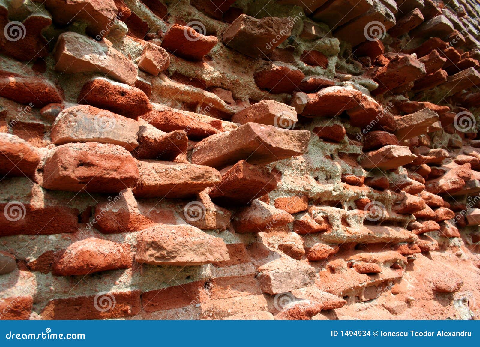 Ancient brick wall stock photo. Image of detail, bricks - 1494934
