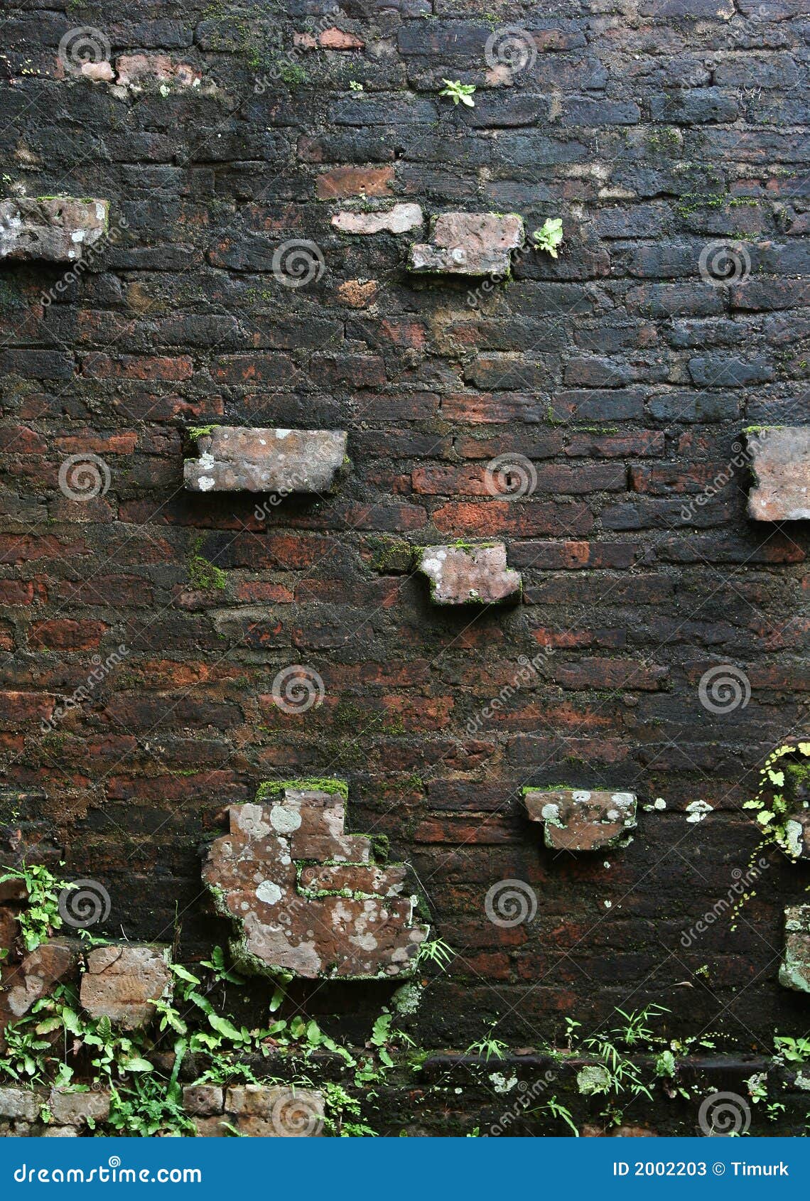 Ancient brick wall stock image. Image of building, block - 2002203