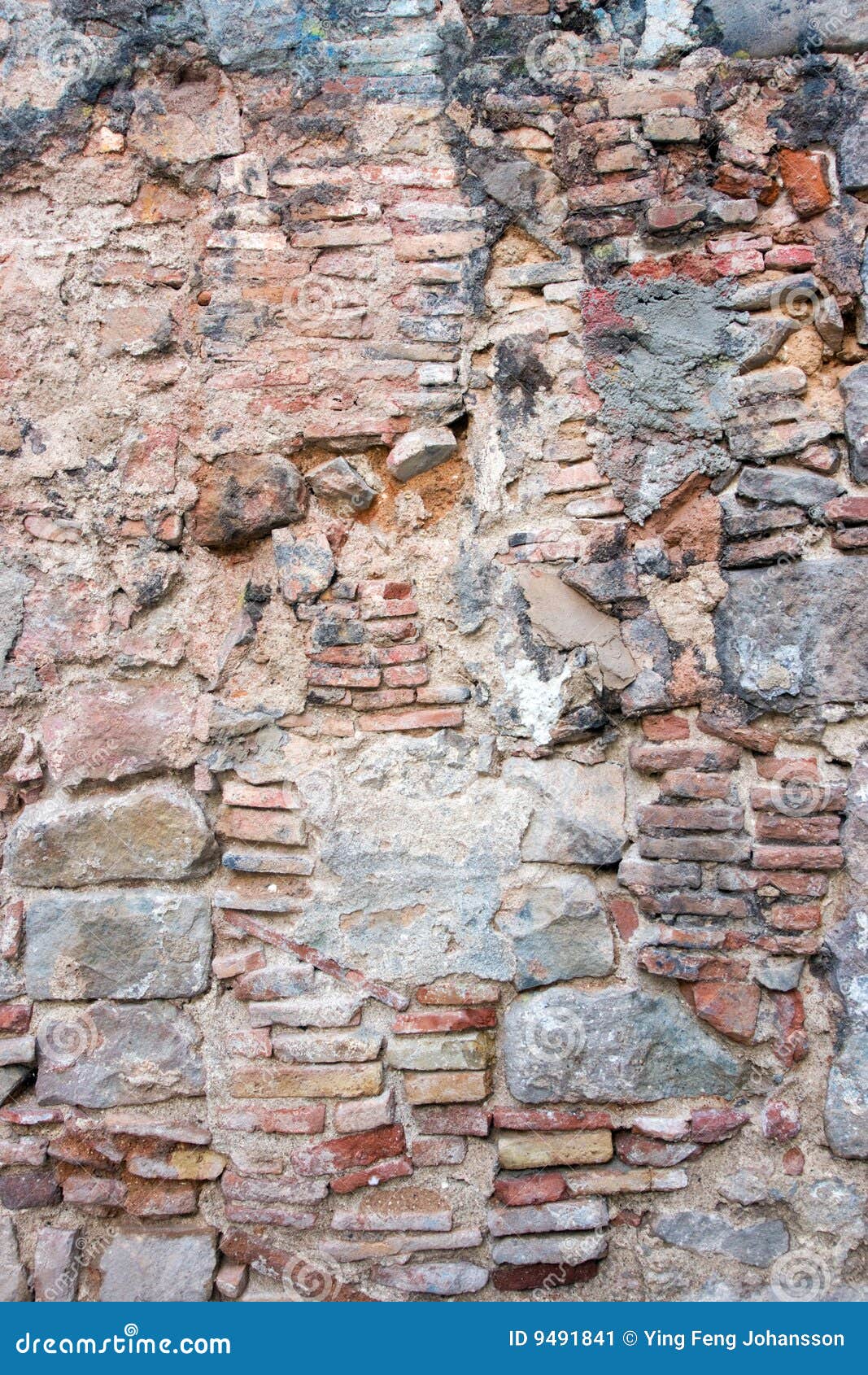Ancient brick wall stock image. Image of brickwork, grungy - 9491841