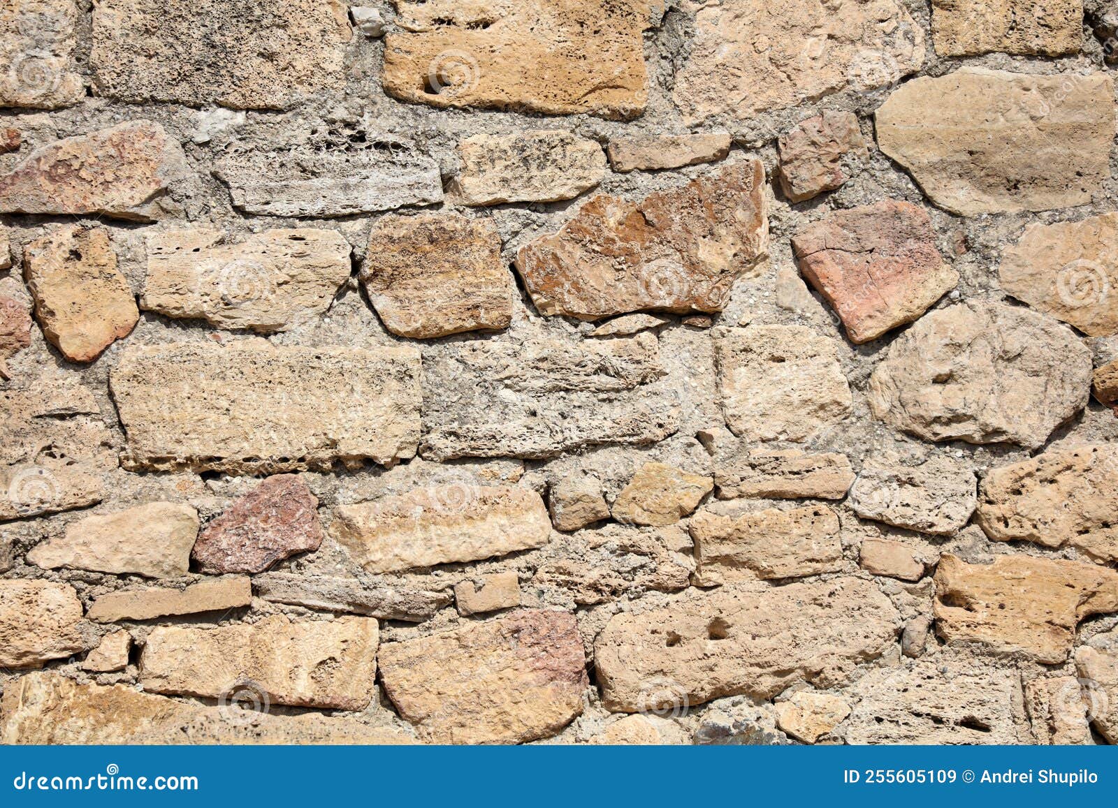 Ancient Brick Wall Made of Stone As an Abstract Background. Stock Image ...