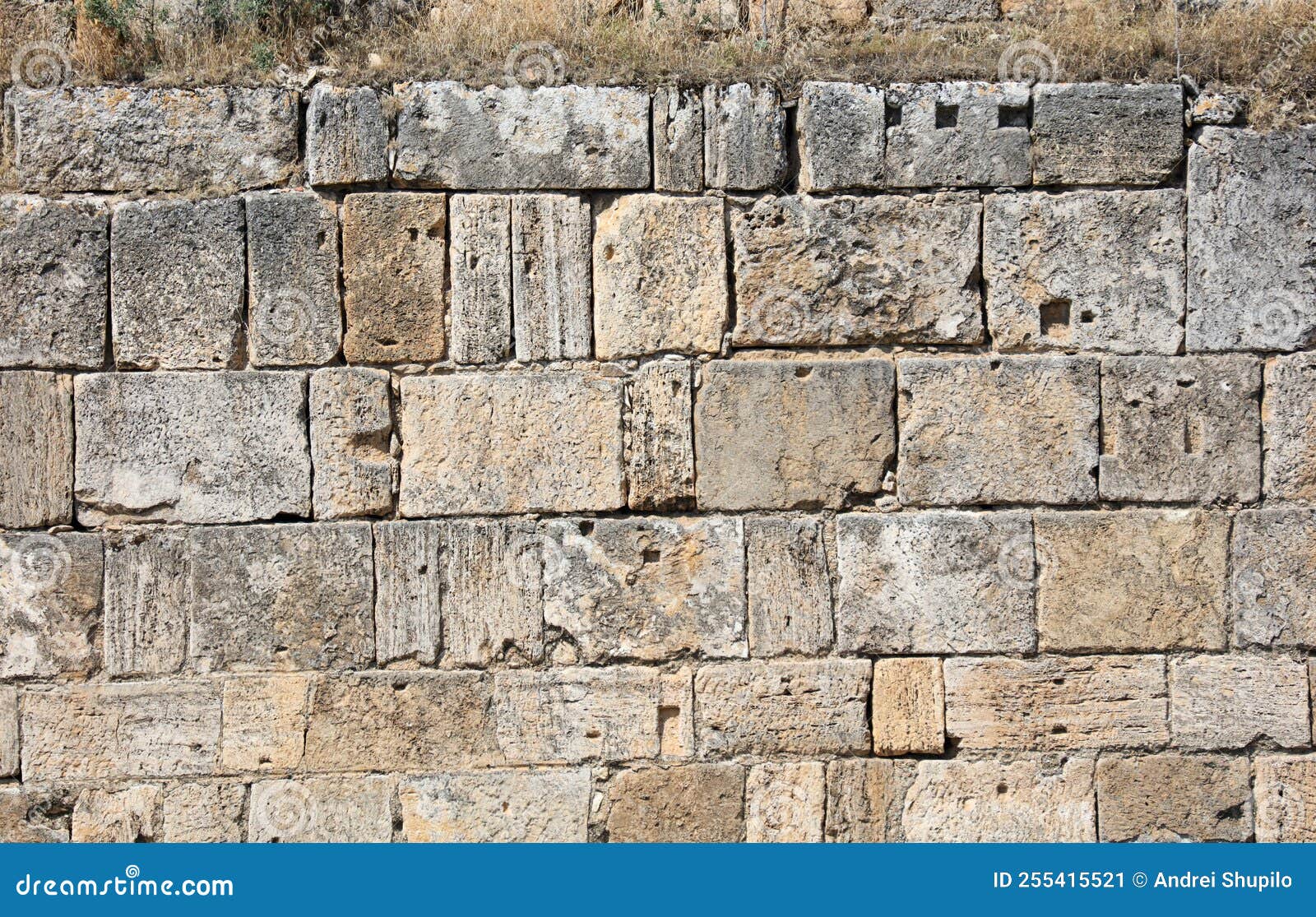 Ancient Brick Wall Made of Stone As an Abstract Background. Stock Image ...