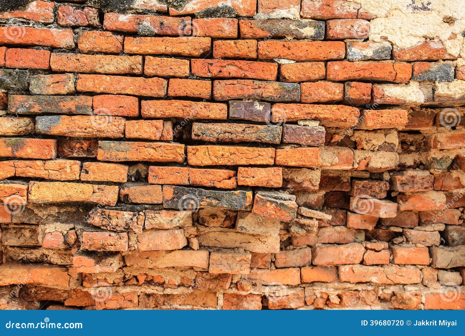 Ancient brick wall stock photo. Image of culture, textured - 39680720