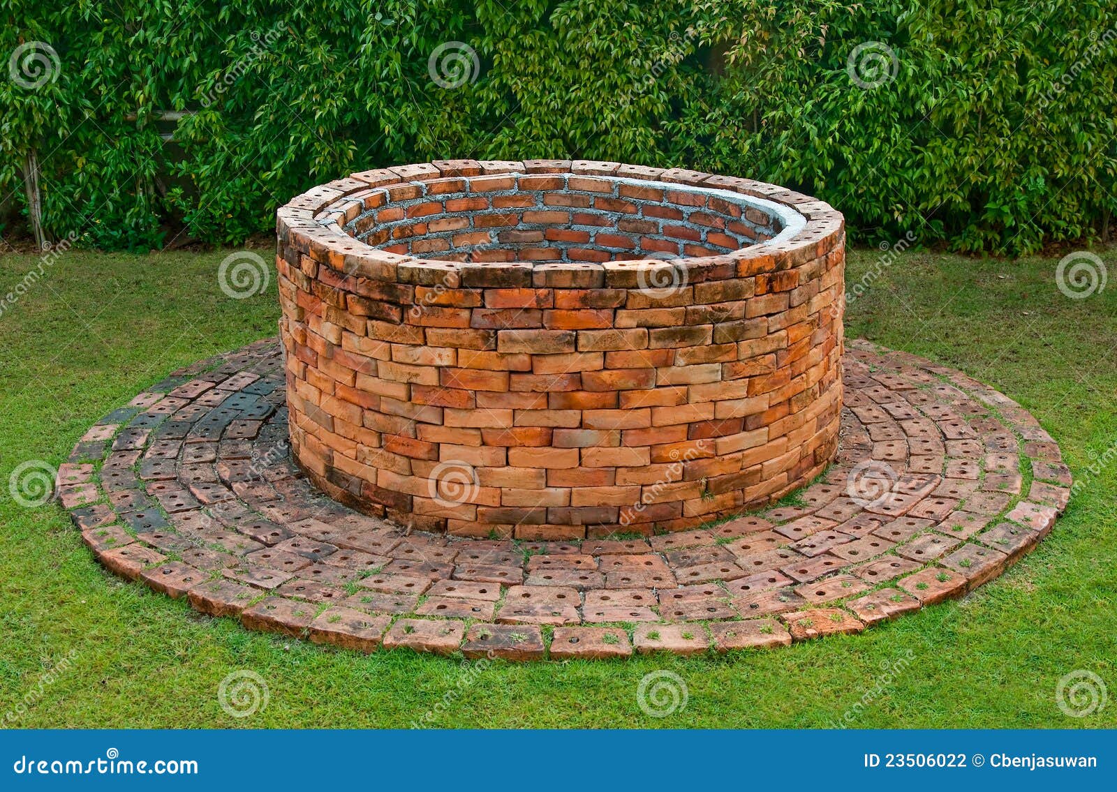Old Brick Well Sewer Closed Manhole With Pit Royalty-Free Stock Image ...