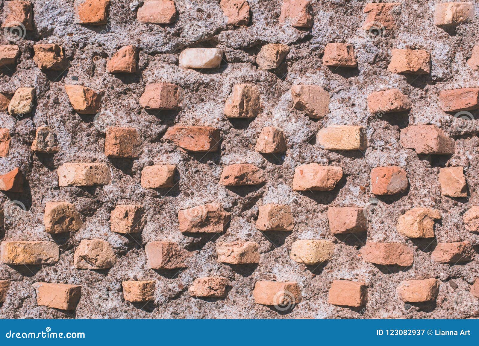 Bricks Stone Wall With Arabesque Decorated Wooden Door Framed By Stone ...