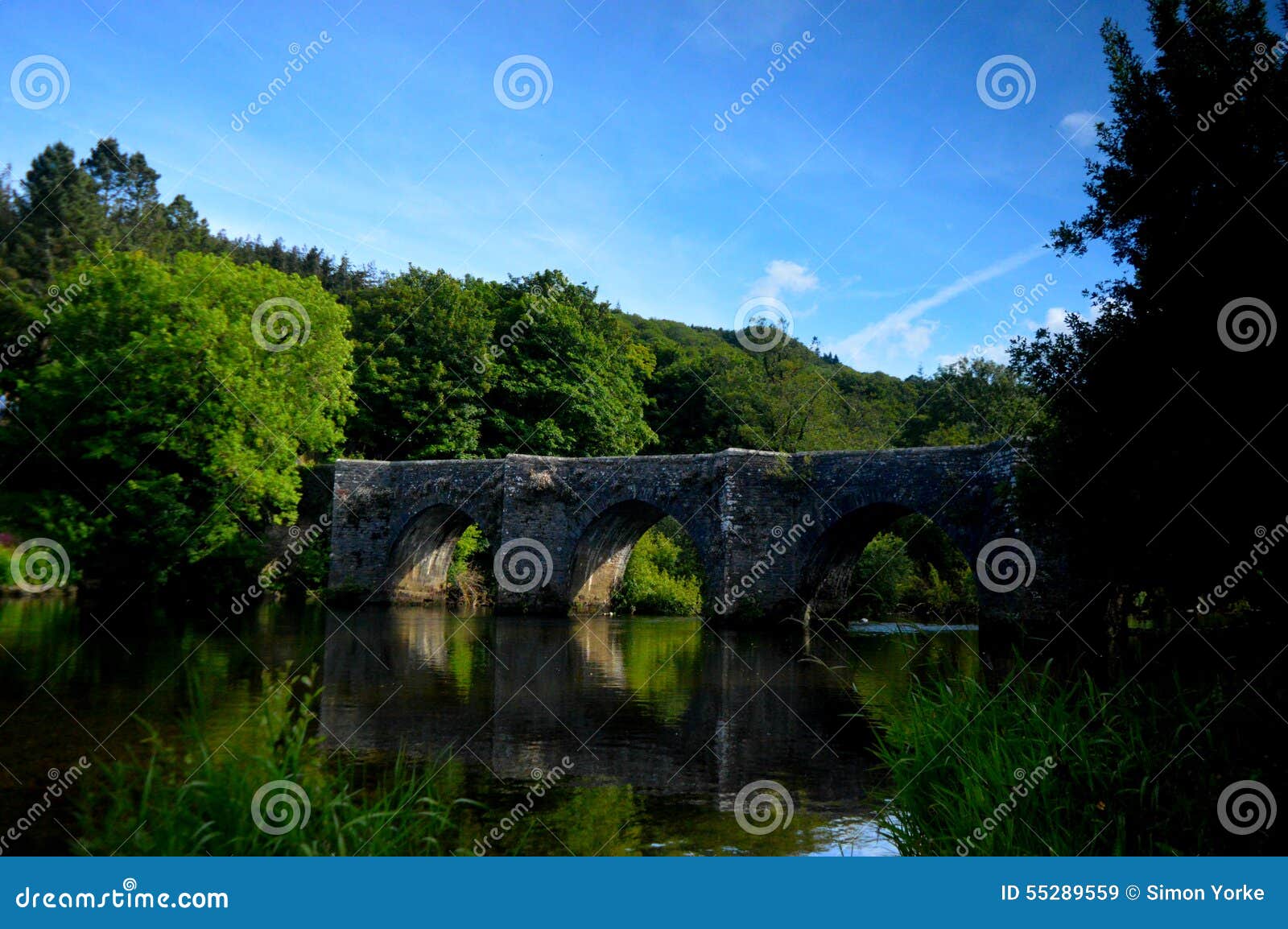 Ancient Bridge stock image. Image of rural, england, century - 55289559
