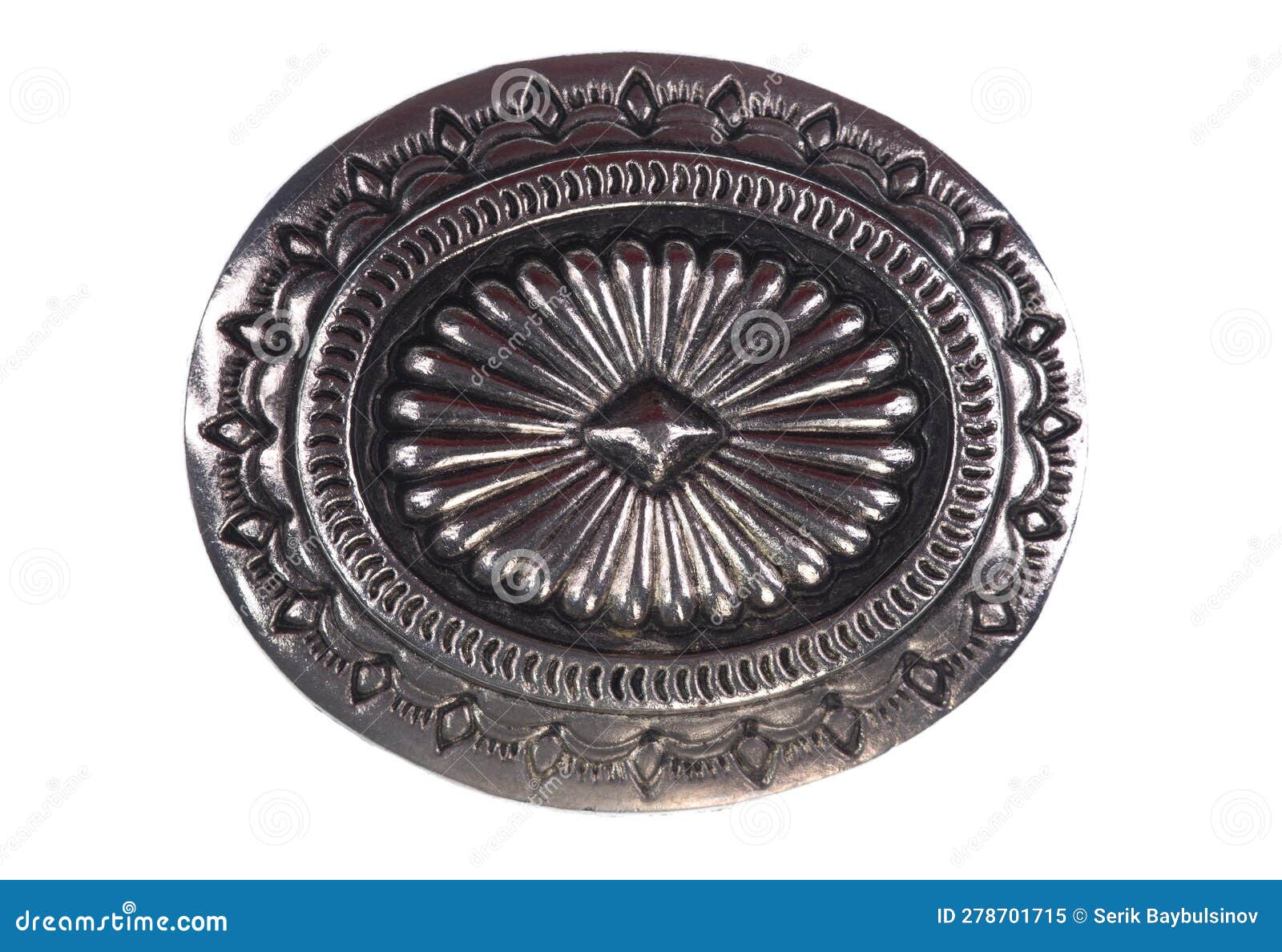 Ancient Shield on White Isolated Background Stock Image - Image of ...