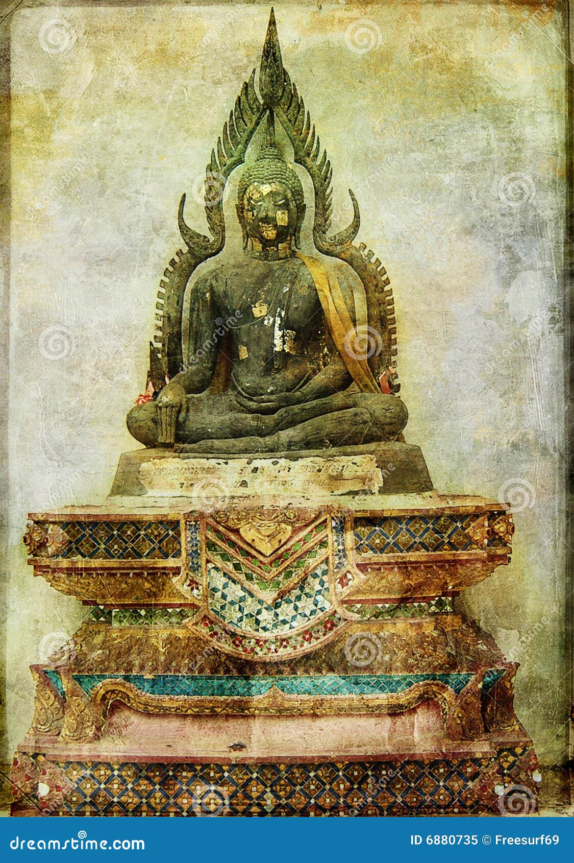 Ancient budda stock image. Image of prayer, ancient, meditation - 6880735