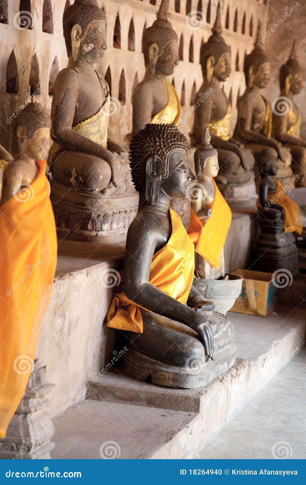 Ancient Buddha sculptures stock photo. Image of idol - 18264940