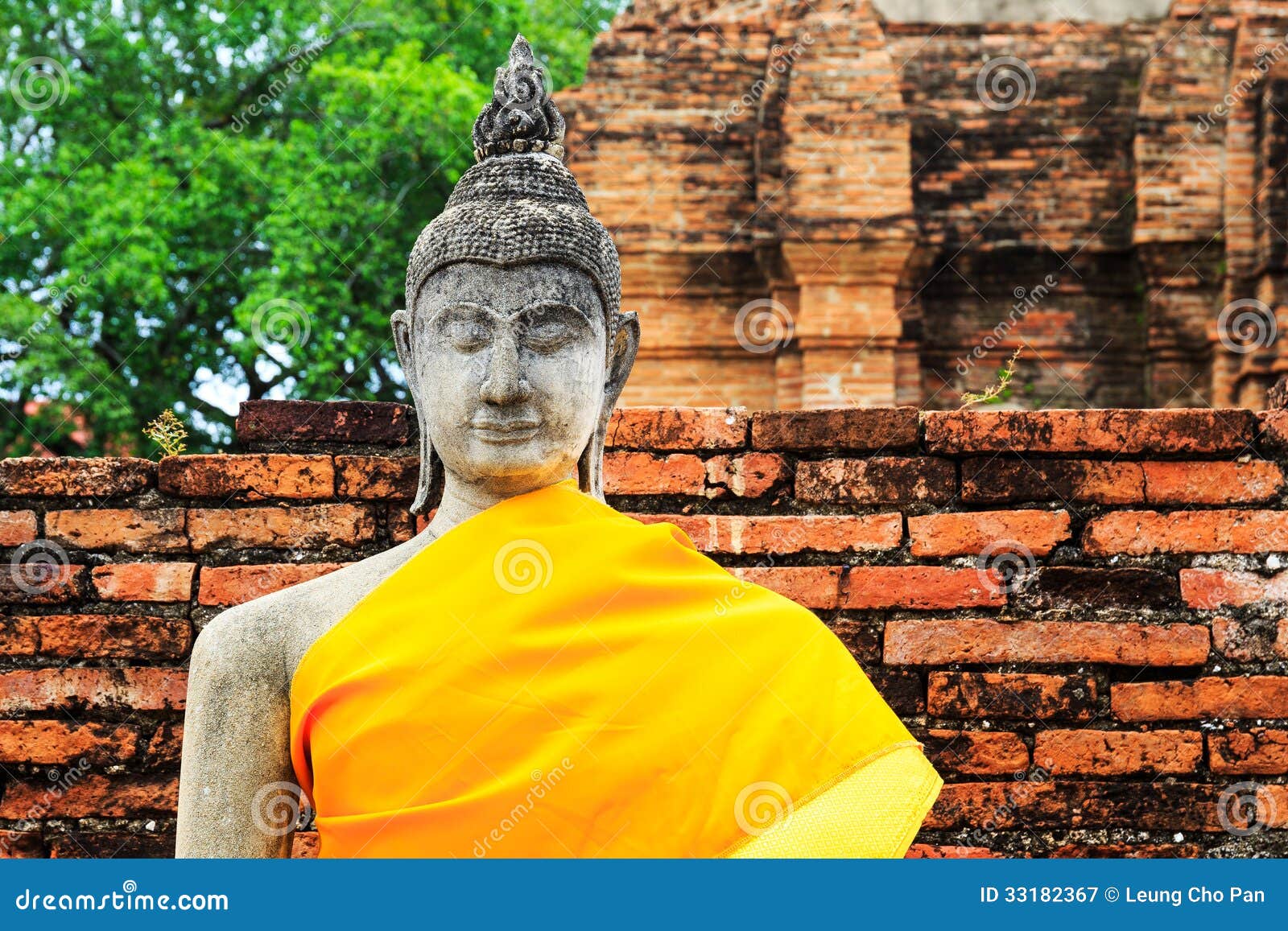 Ancient Buddha statue stock image. Image of ayuthaya - 33182367