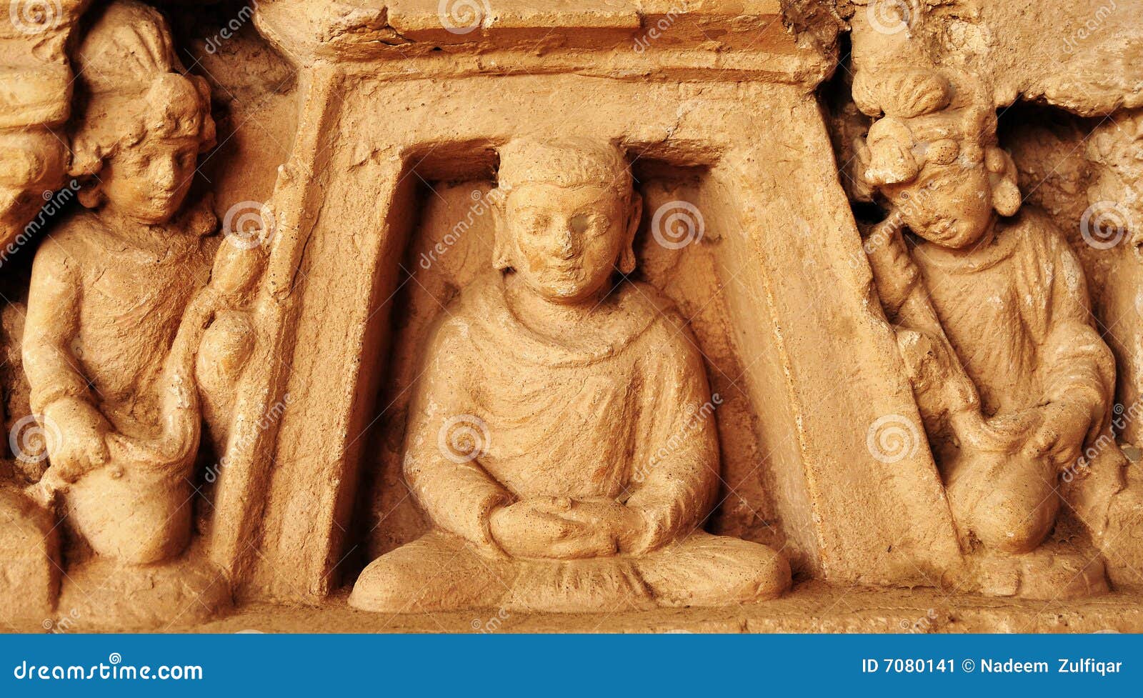 Ancient Buddhist Sculptures Stock Image - Image of religious, ancient ...