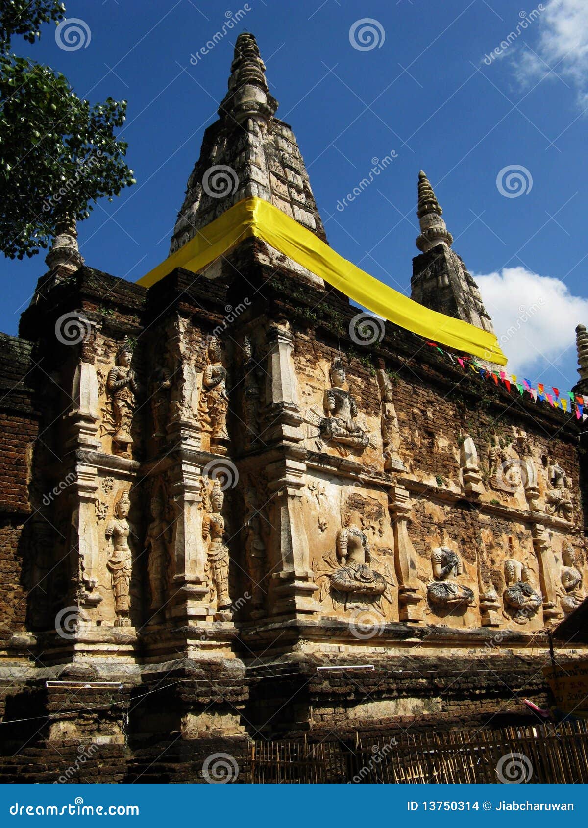 Ancient buddhist temple stock photo. Image of architecture - 13750314