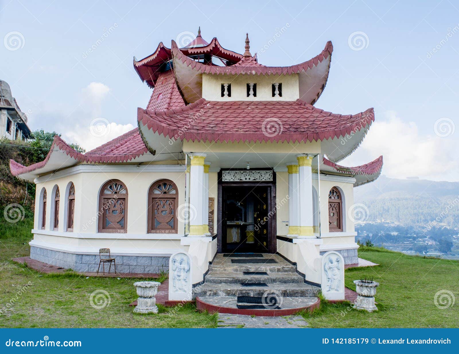 Ancient Buddhist Temple Building in the Mountains Stock Image - Image ...